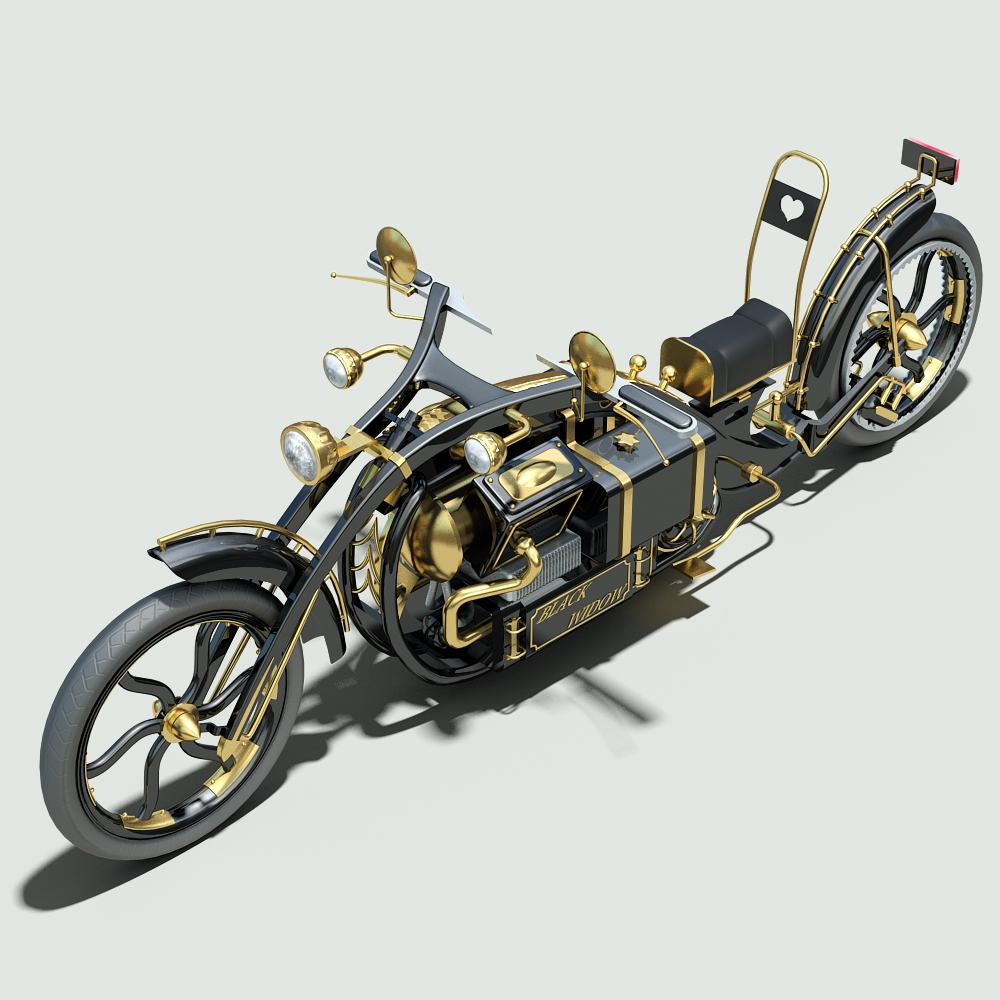 steampunk concept 3d model