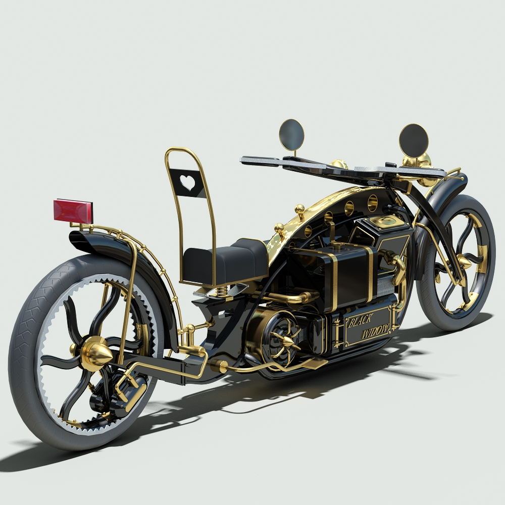 steampunk concept 3d model