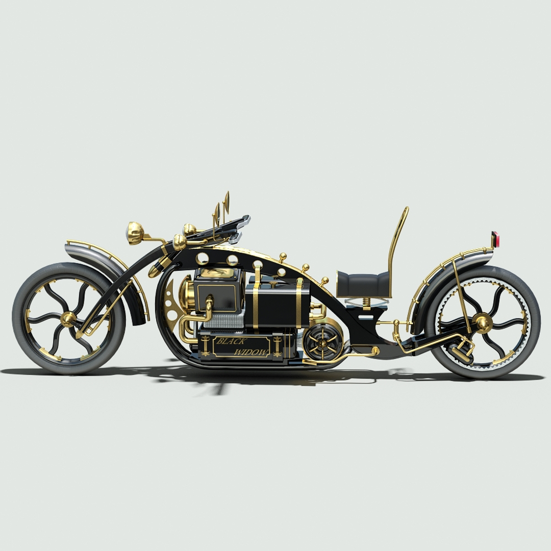steampunk concept 3d model