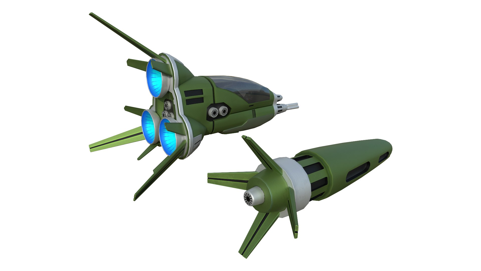 Fighter Pod 3D model - TurboSquid 2158384