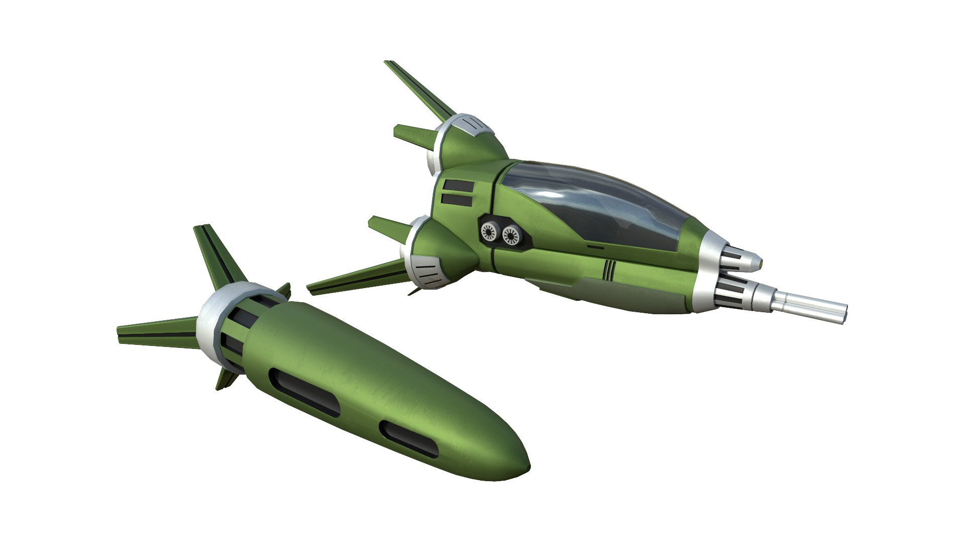 Fighter Pod 3D model - TurboSquid 2158384