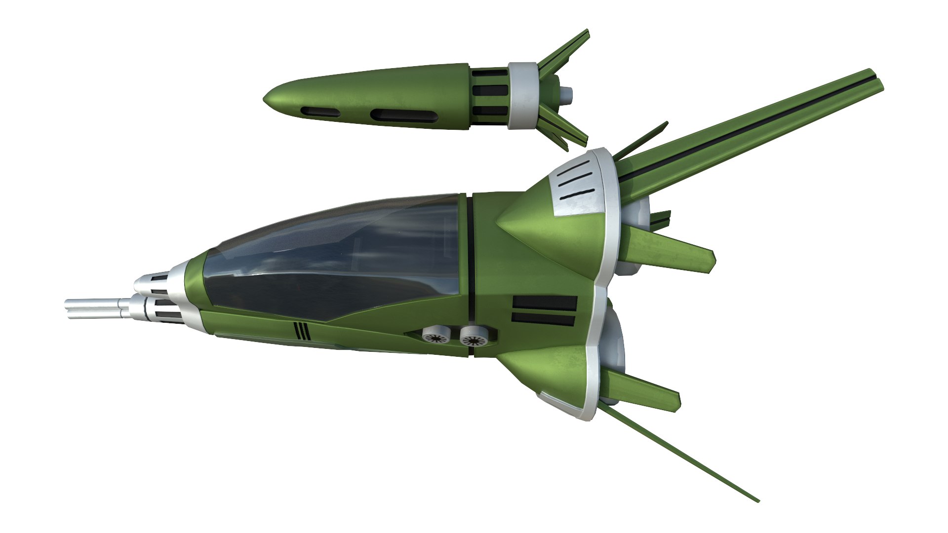 Fighter Pod 3D model - TurboSquid 2158384