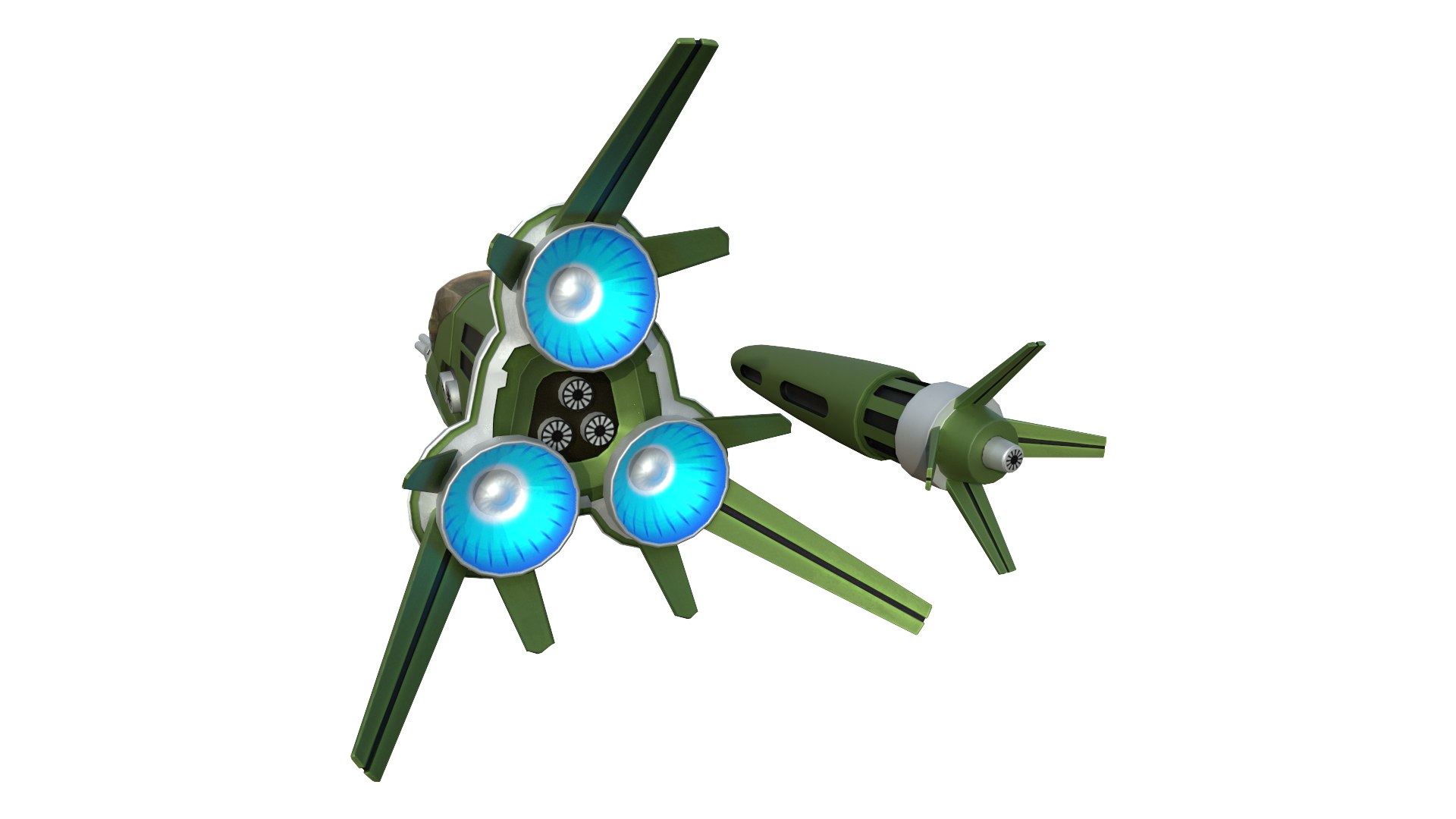 Fighter Pod 3D model - TurboSquid 2158384