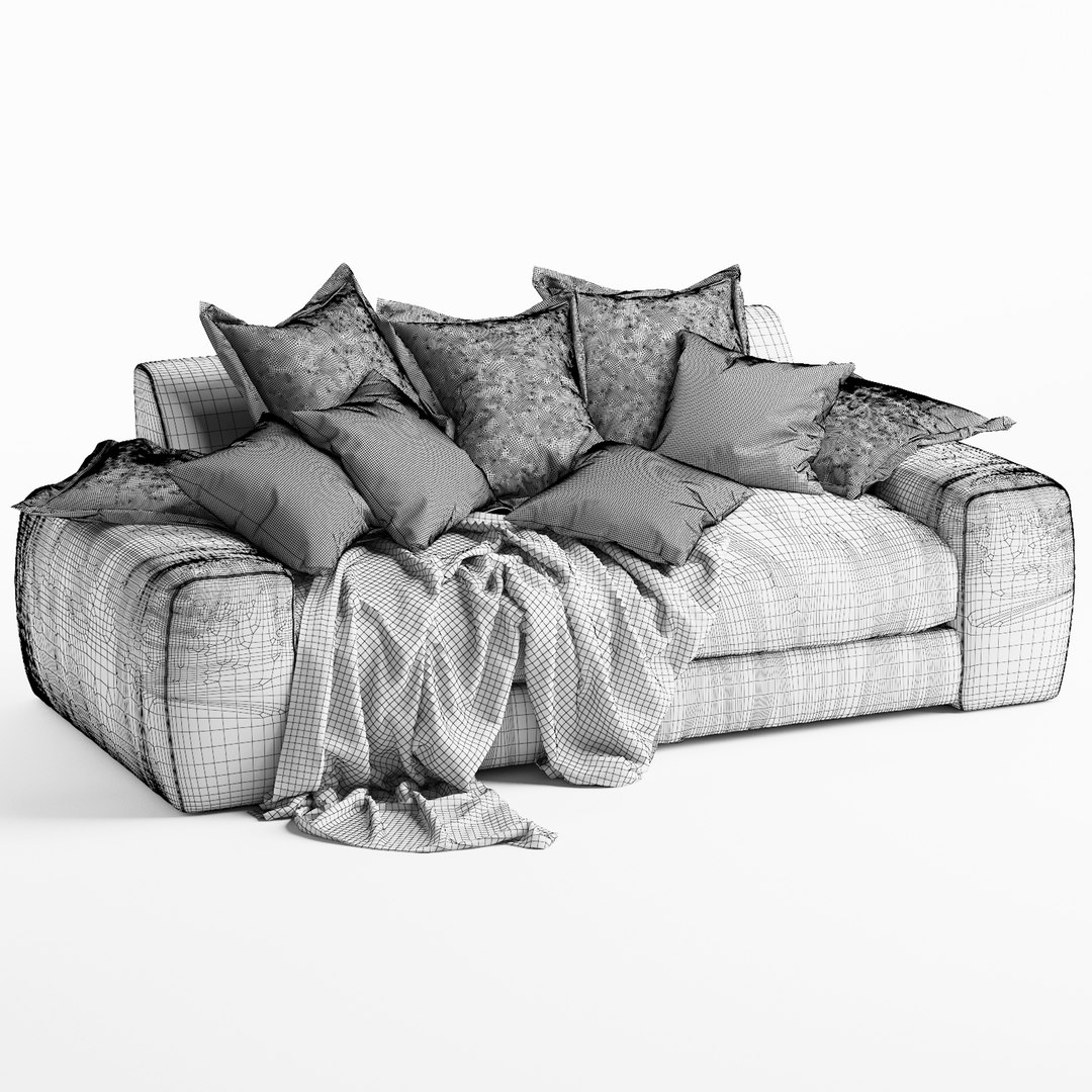 Wodge Modular Sofa 3D Model - TurboSquid 1874288