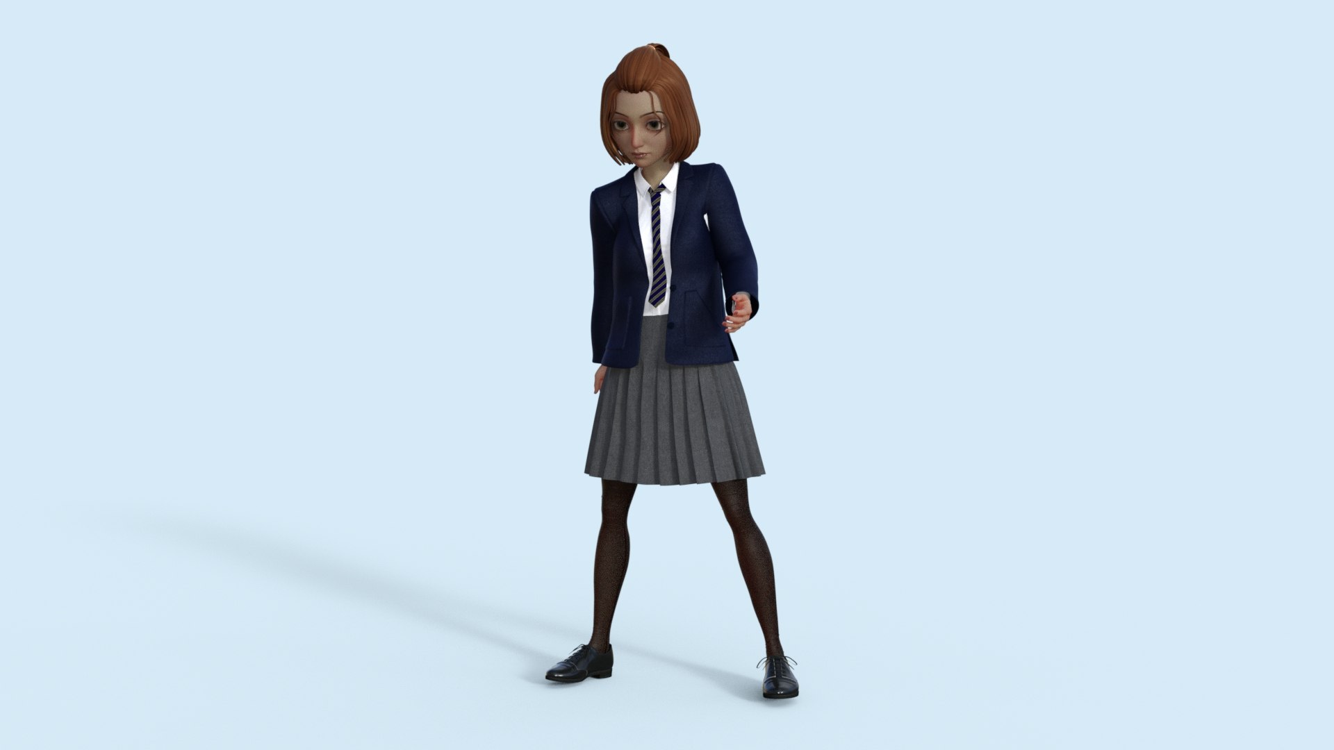 3D model High School Student Girl - TurboSquid 2097799