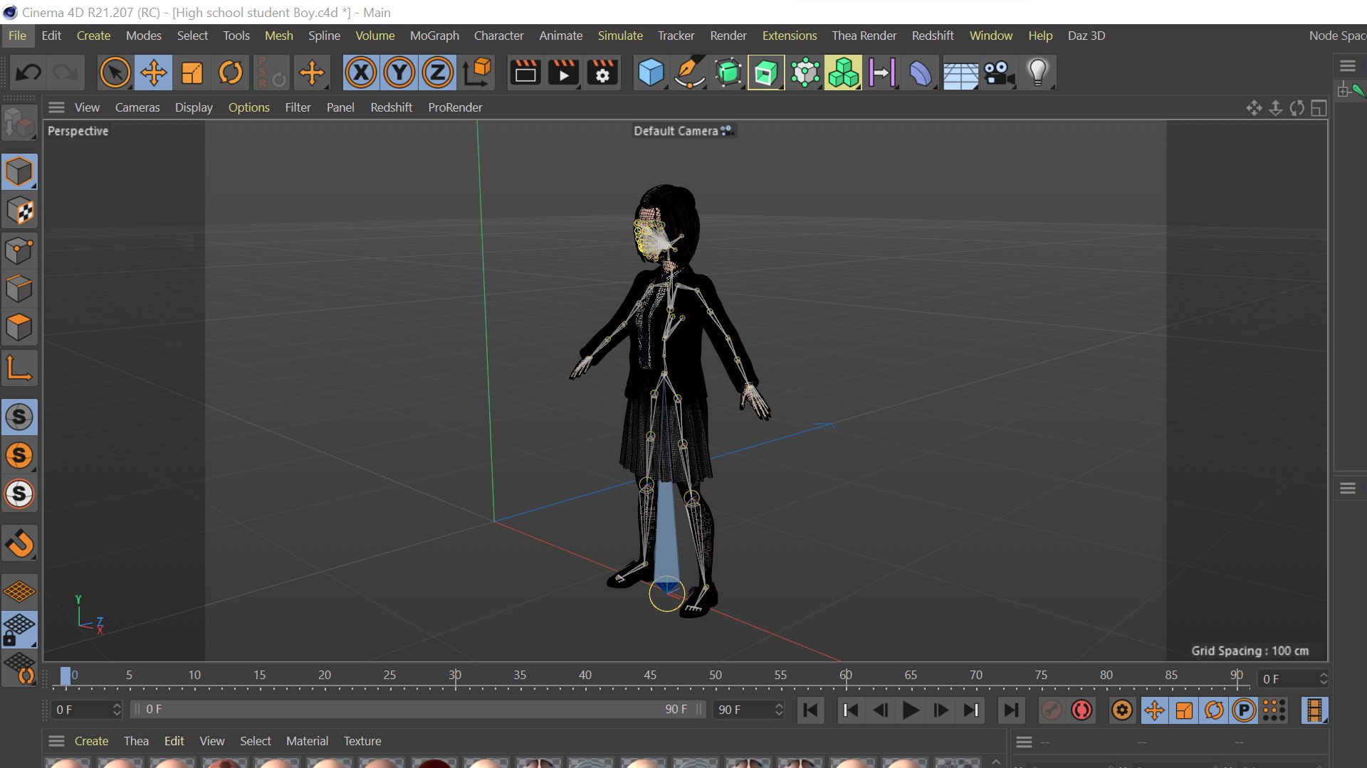 3D Model High School Student Girl - TurboSquid 2097799