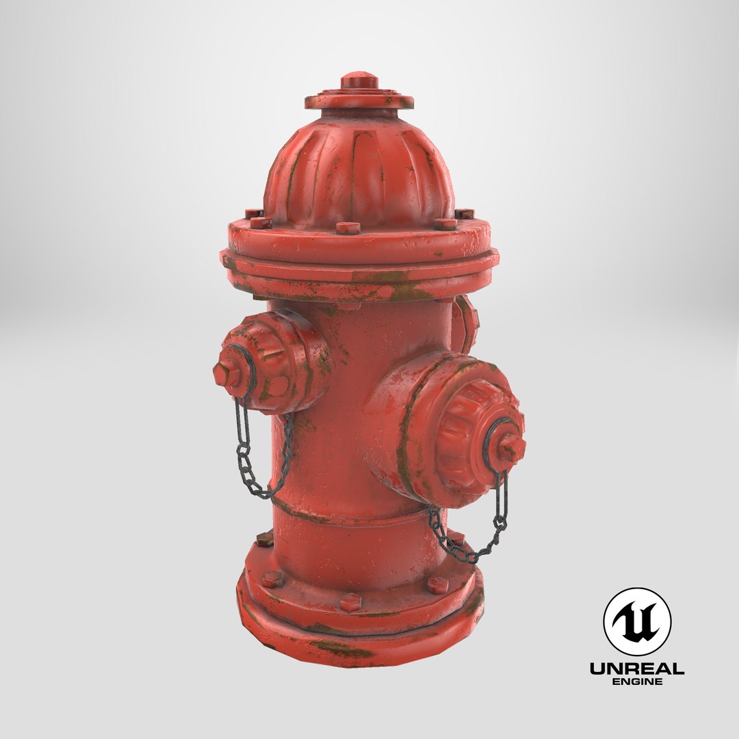 Cartoon Fire Hydrant PBR 3D Model - TurboSquid 2265372