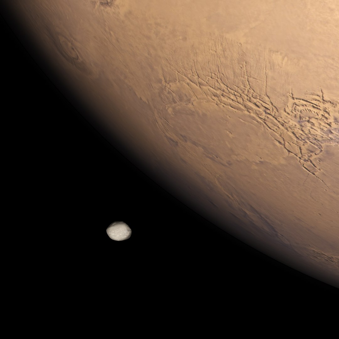 Mars 10k deimos phobos 3D model - TurboSquid 1309037