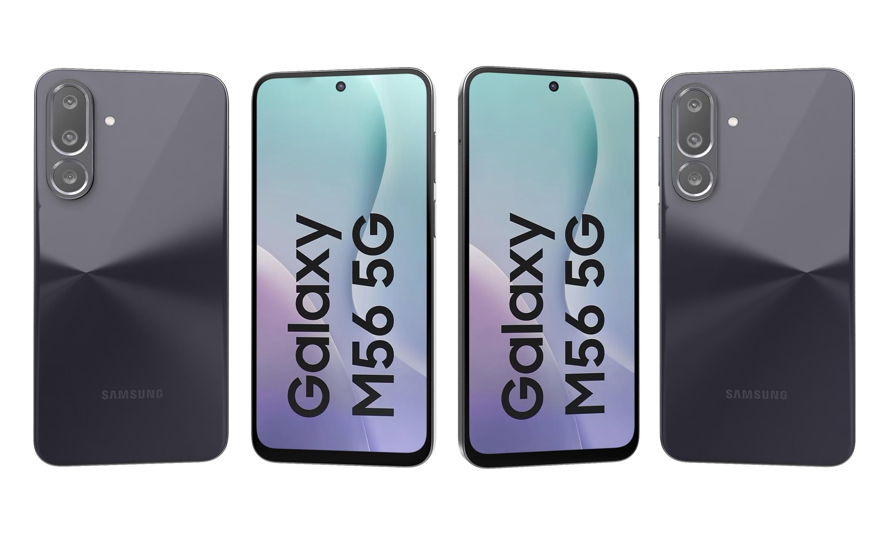 3D Model Samsung Galaxy M56 Black And Green - TurboSquid 2395915
