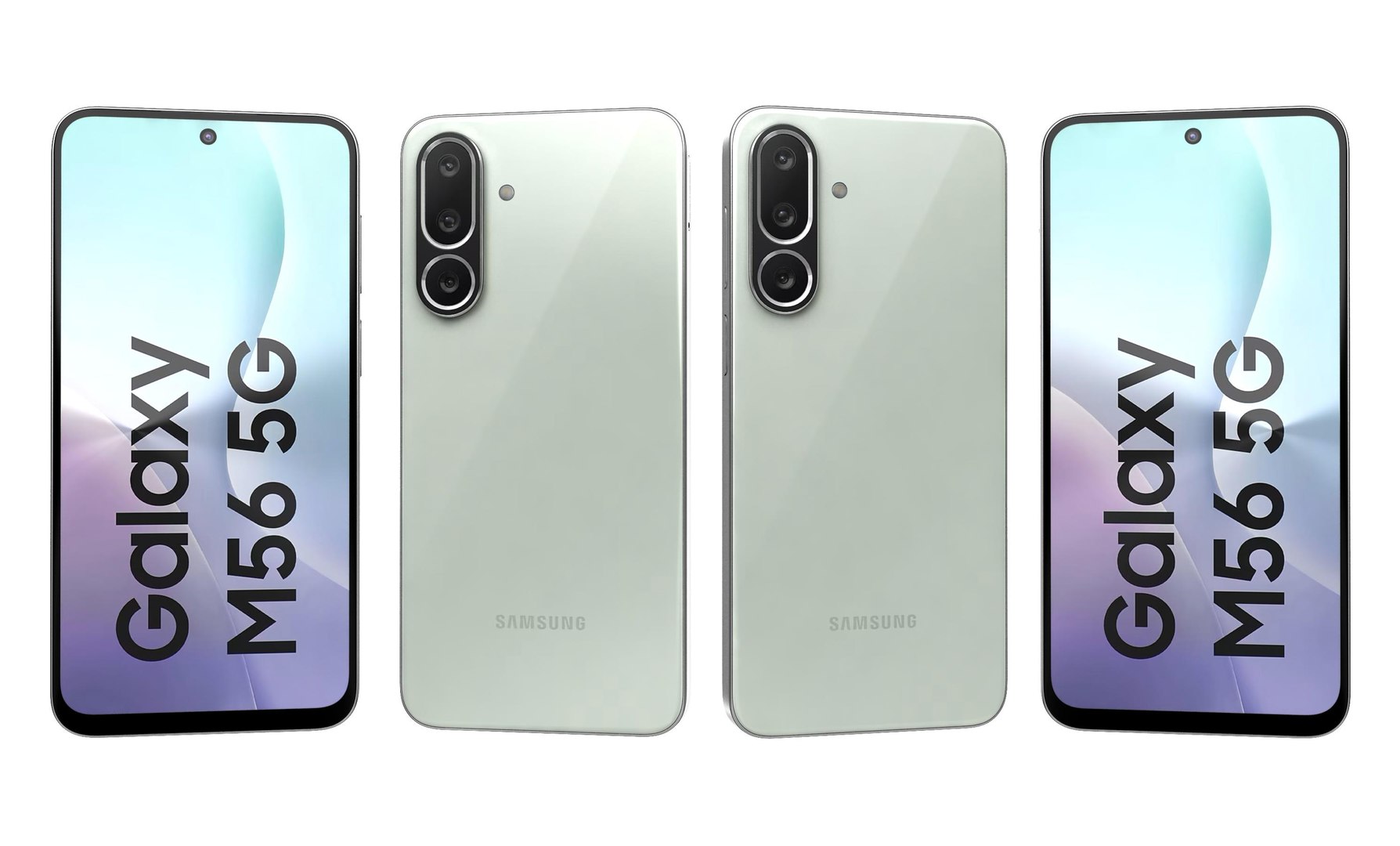 3D Model Samsung Galaxy M56 Black And Green - TurboSquid 2395915