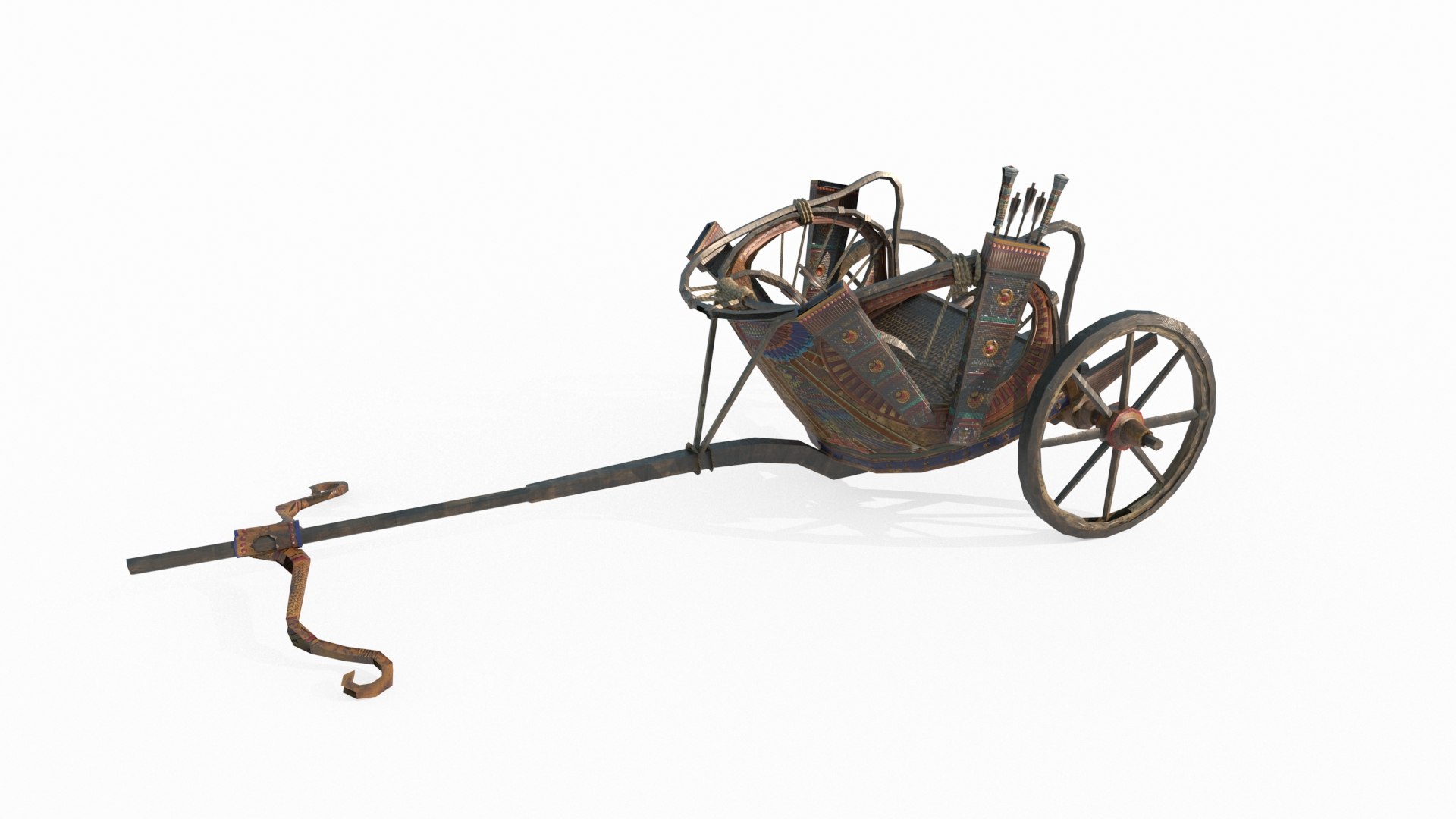 Ancient Egyptian Human Powered Chariot 3D - TurboSquid 2290922