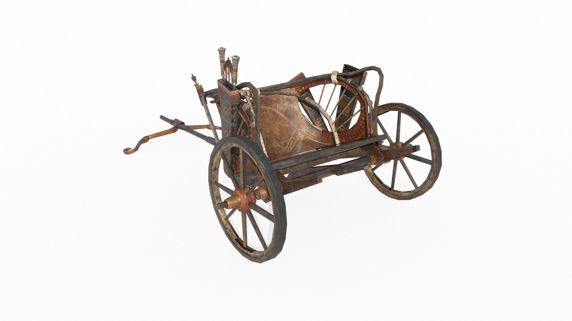 Ancient Egyptian Human Powered Chariot 3D - TurboSquid 2290922