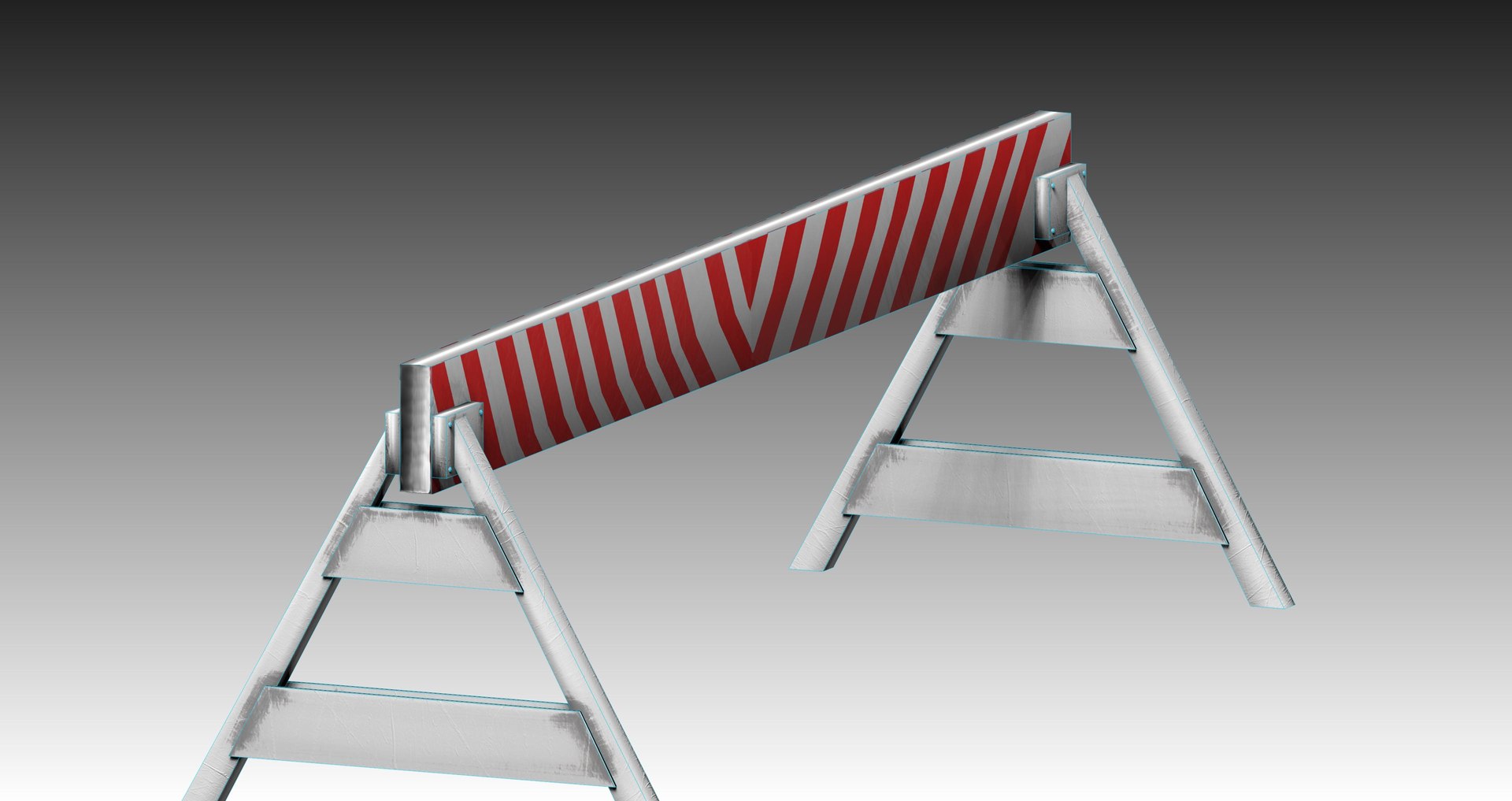 Triangle feeted long strip traffic barrier 3D model - TurboSquid 2085573