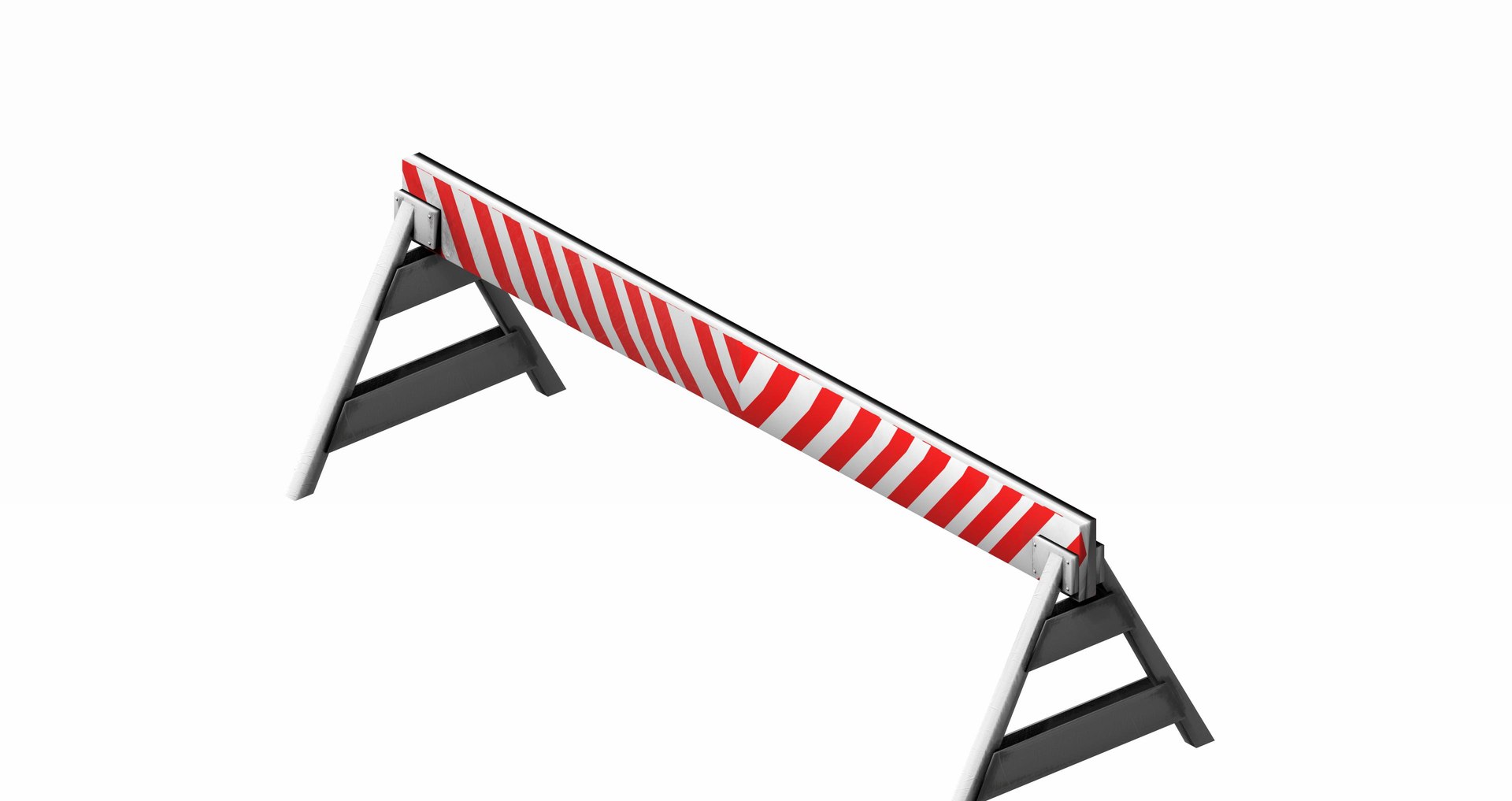 Triangle feeted long strip traffic barrier 3D model - TurboSquid 2085573