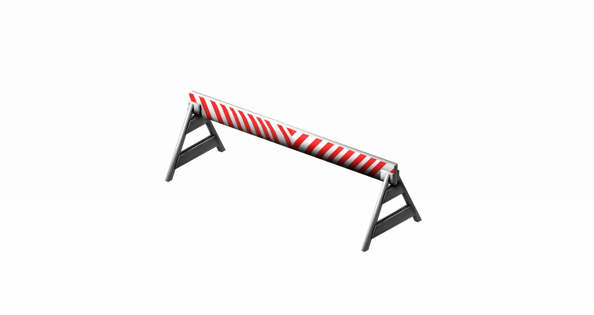 Triangle feeted long strip traffic barrier 3D model - TurboSquid 2085573
