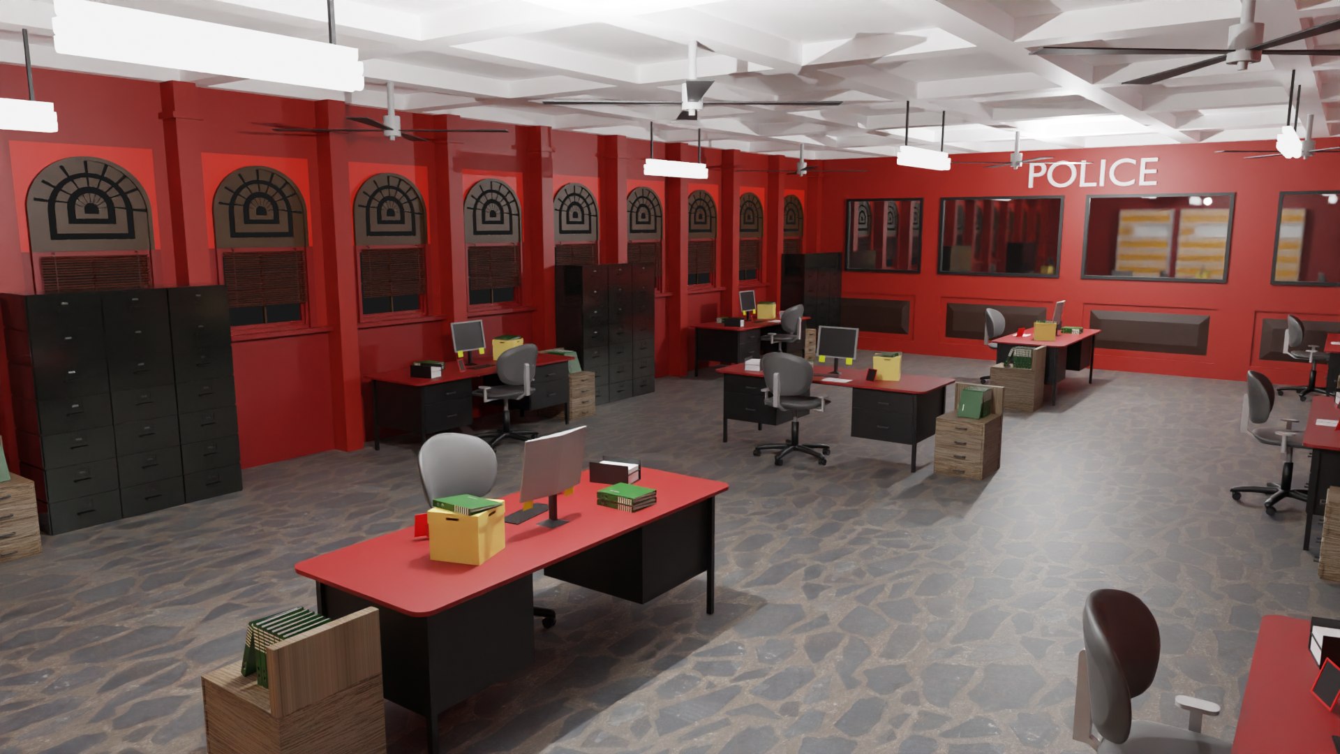 3D Police Station model - TurboSquid 2158042