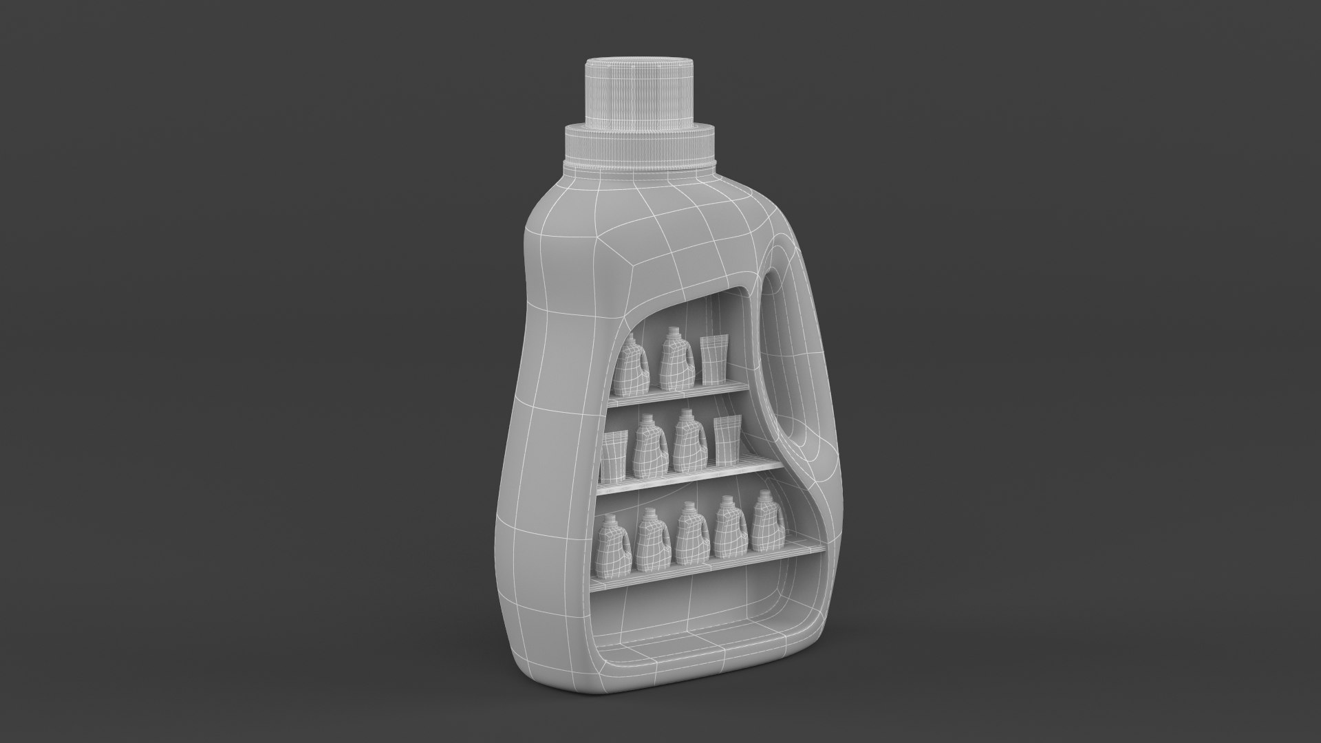 Laundry Detergent Display Rack 3D Model - TurboSquid 1834354
