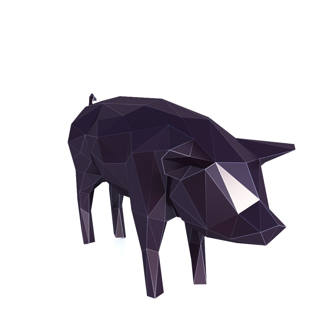 3D Pig V1 Model - TurboSquid 1284484