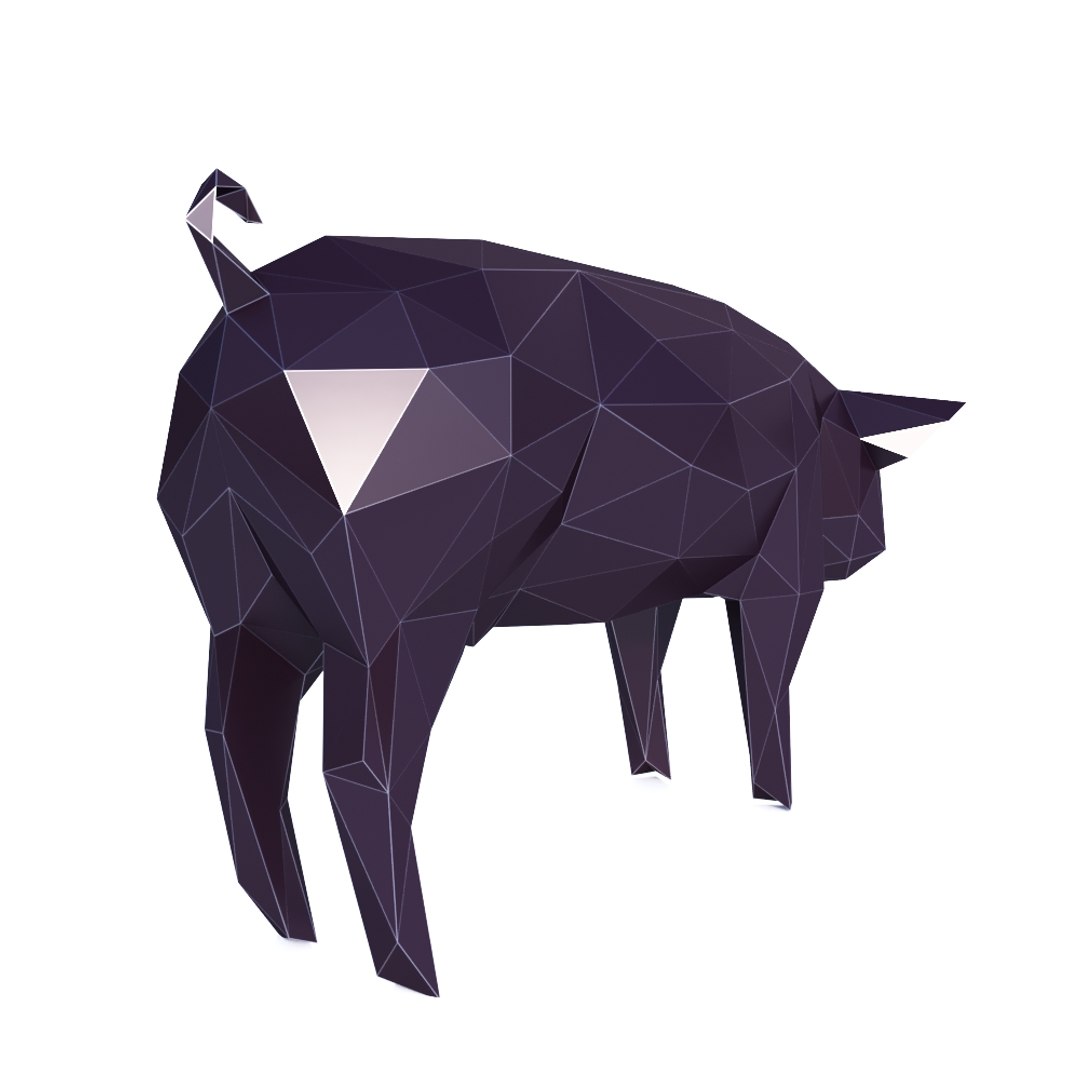 3D Pig V1 Model - TurboSquid 1284484