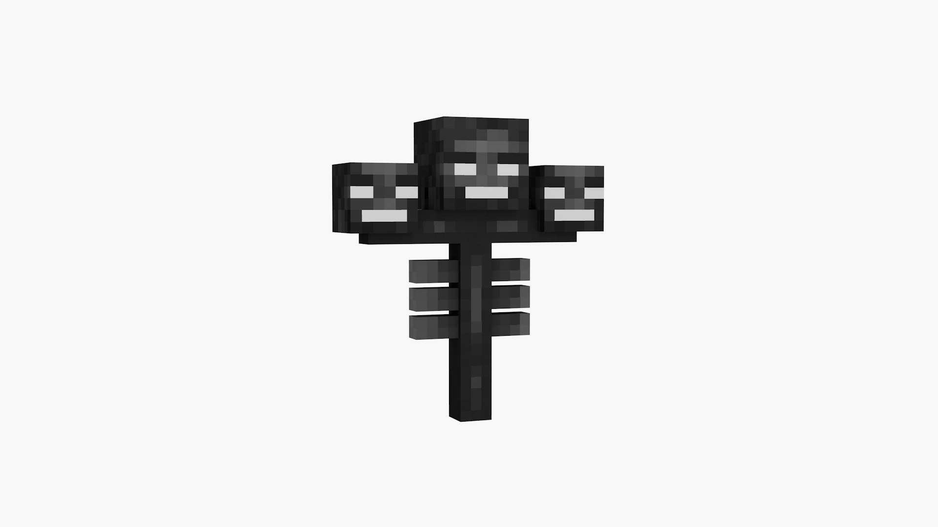 3D Wither Minecraft - TurboSquid 2348183
