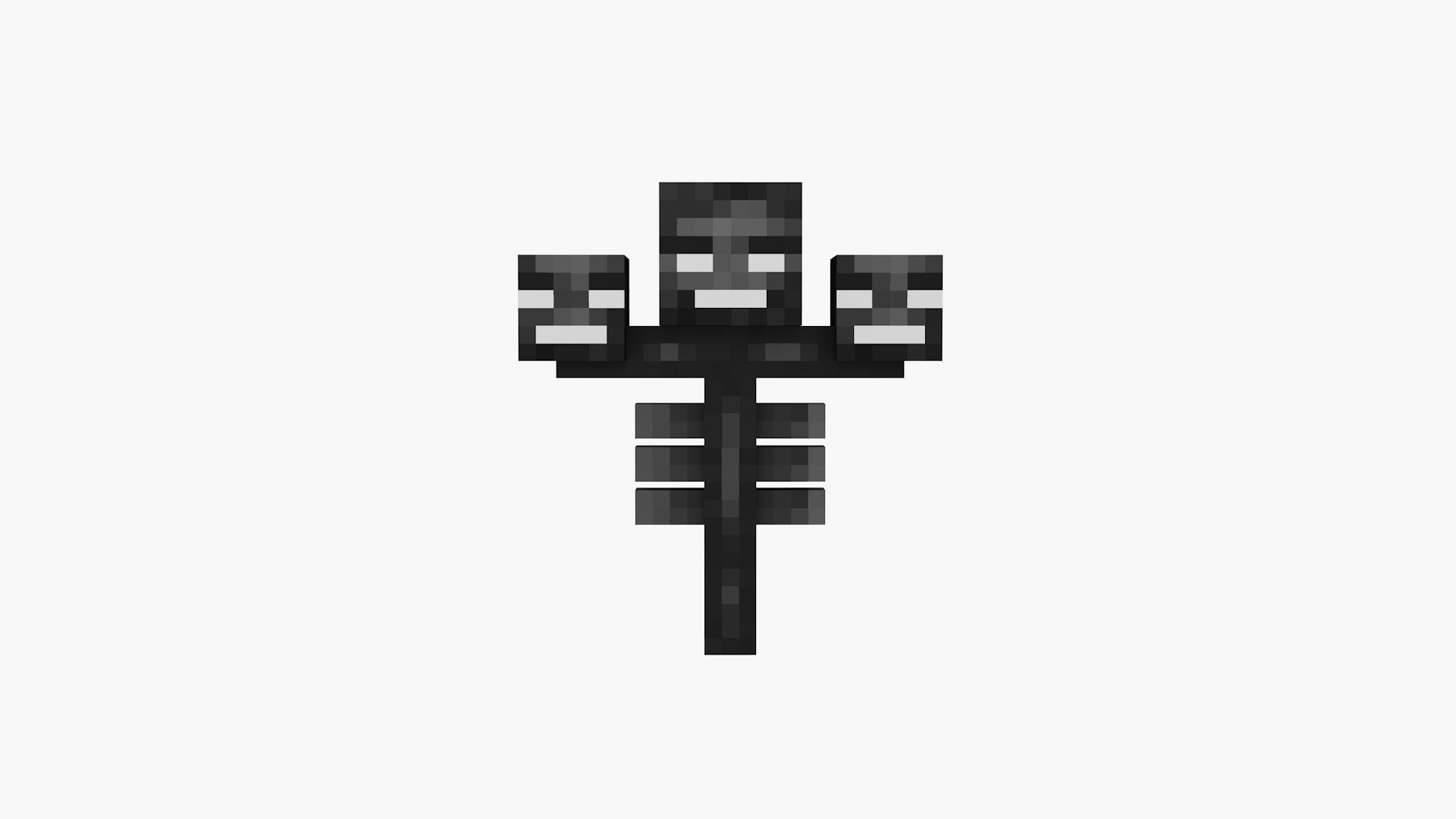 3D Wither Minecraft - TurboSquid 2348183