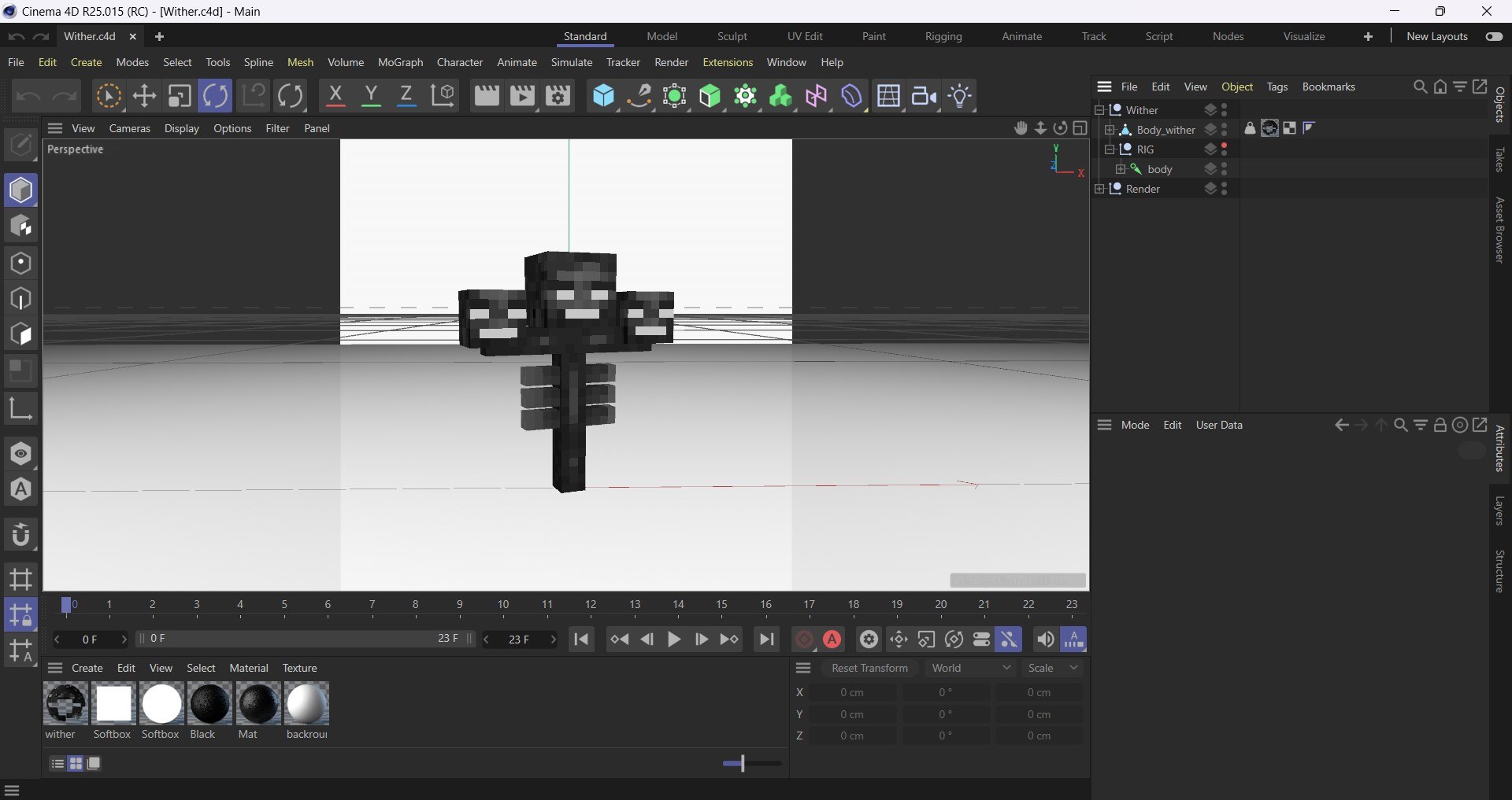 3D Wither Minecraft - TurboSquid 2348183
