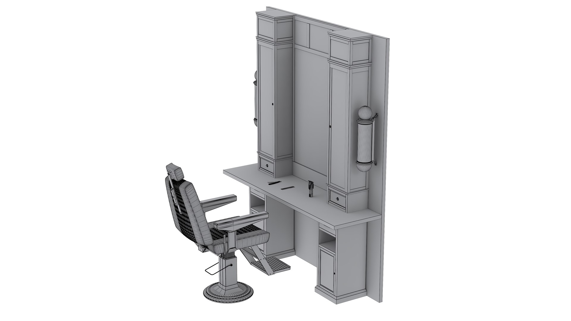 Barber Shop Pack 3D Model - TurboSquid 2290941