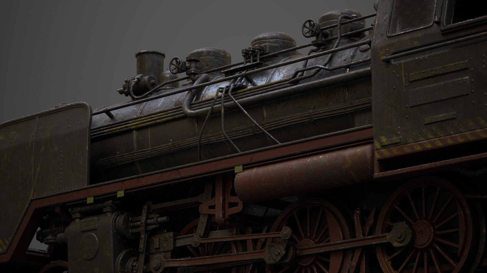 3D Model Steam Locomotive - TurboSquid 1543814