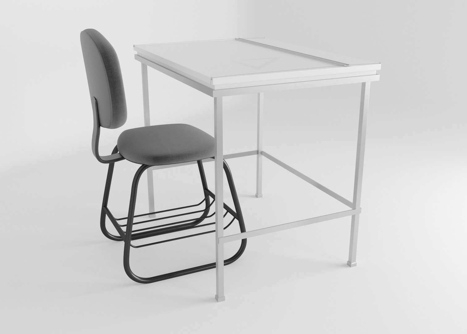 3D Drawing Table - TurboSquid 1310235