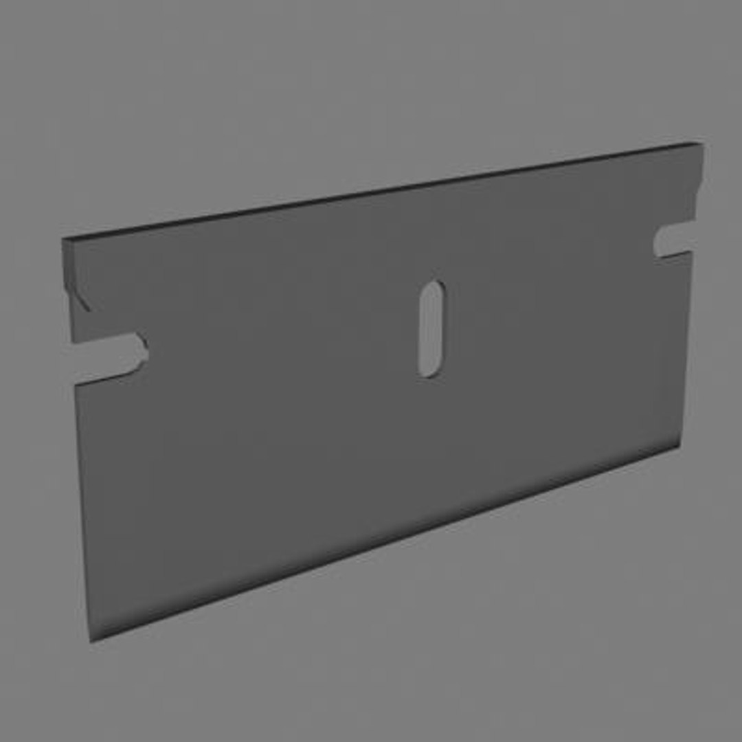 razor blade 3d model