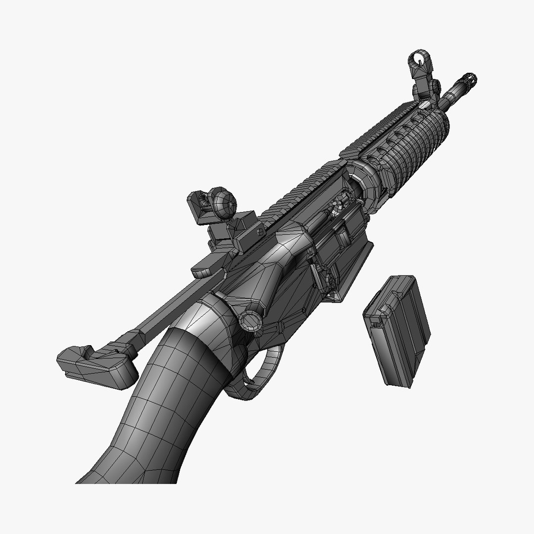 3d Model Ar-15 Msr-15