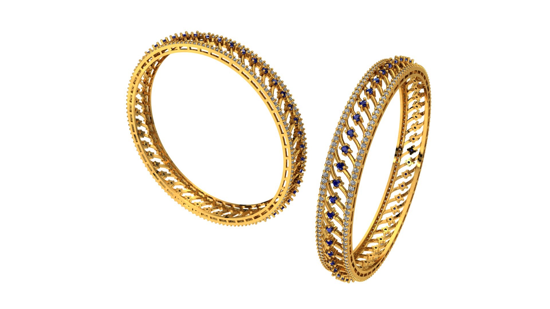 3D Diamond Jewellery Bangles Designs - TurboSquid 2023964