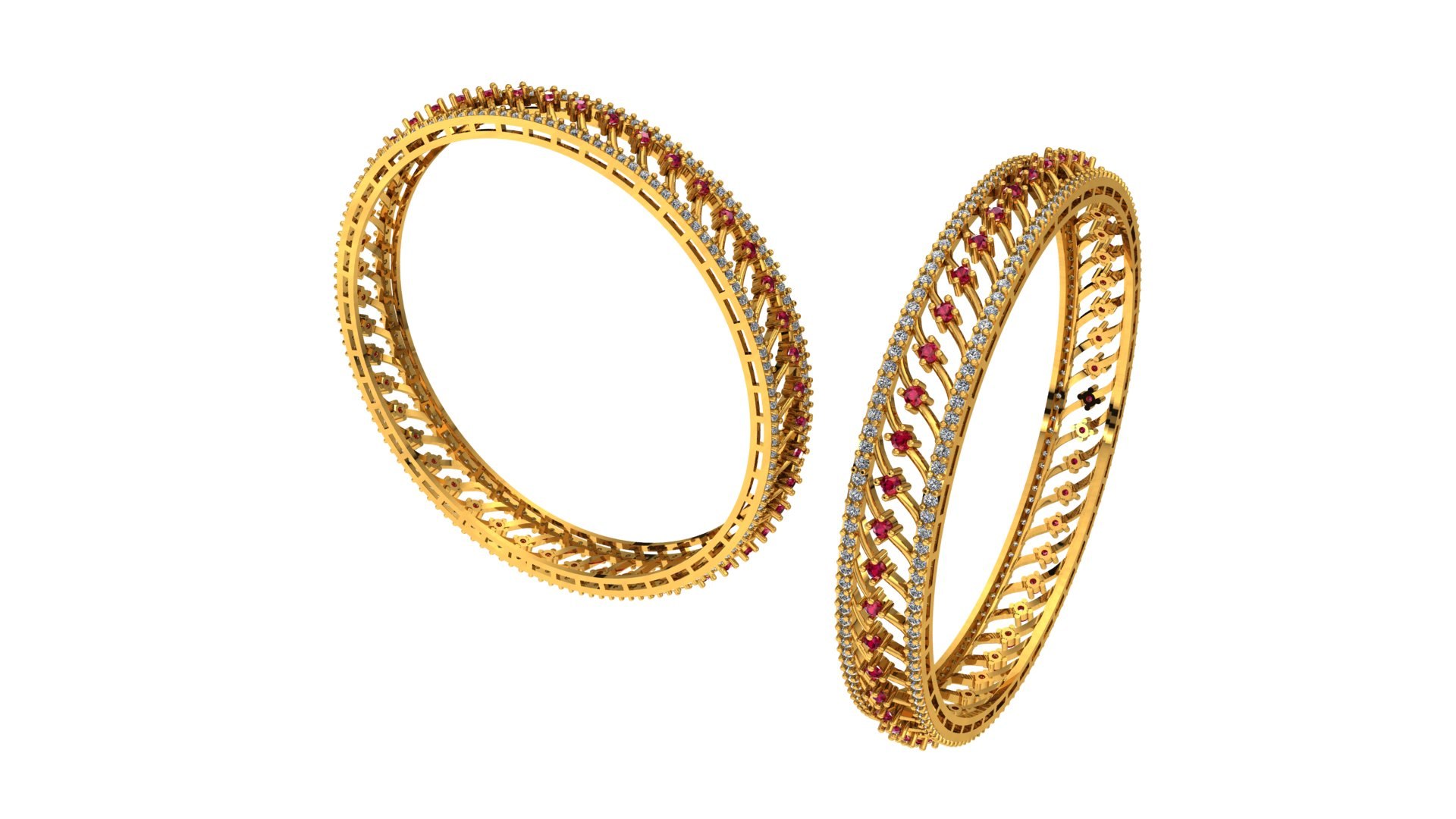 3D Diamond Jewellery Bangles Designs - TurboSquid 2023964