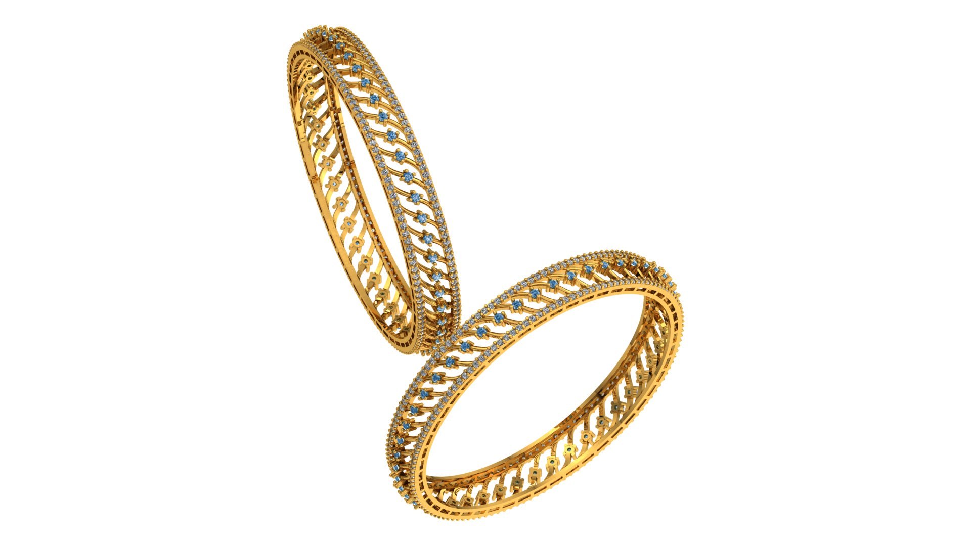 3D Diamond Jewellery Bangles Designs - TurboSquid 2023964