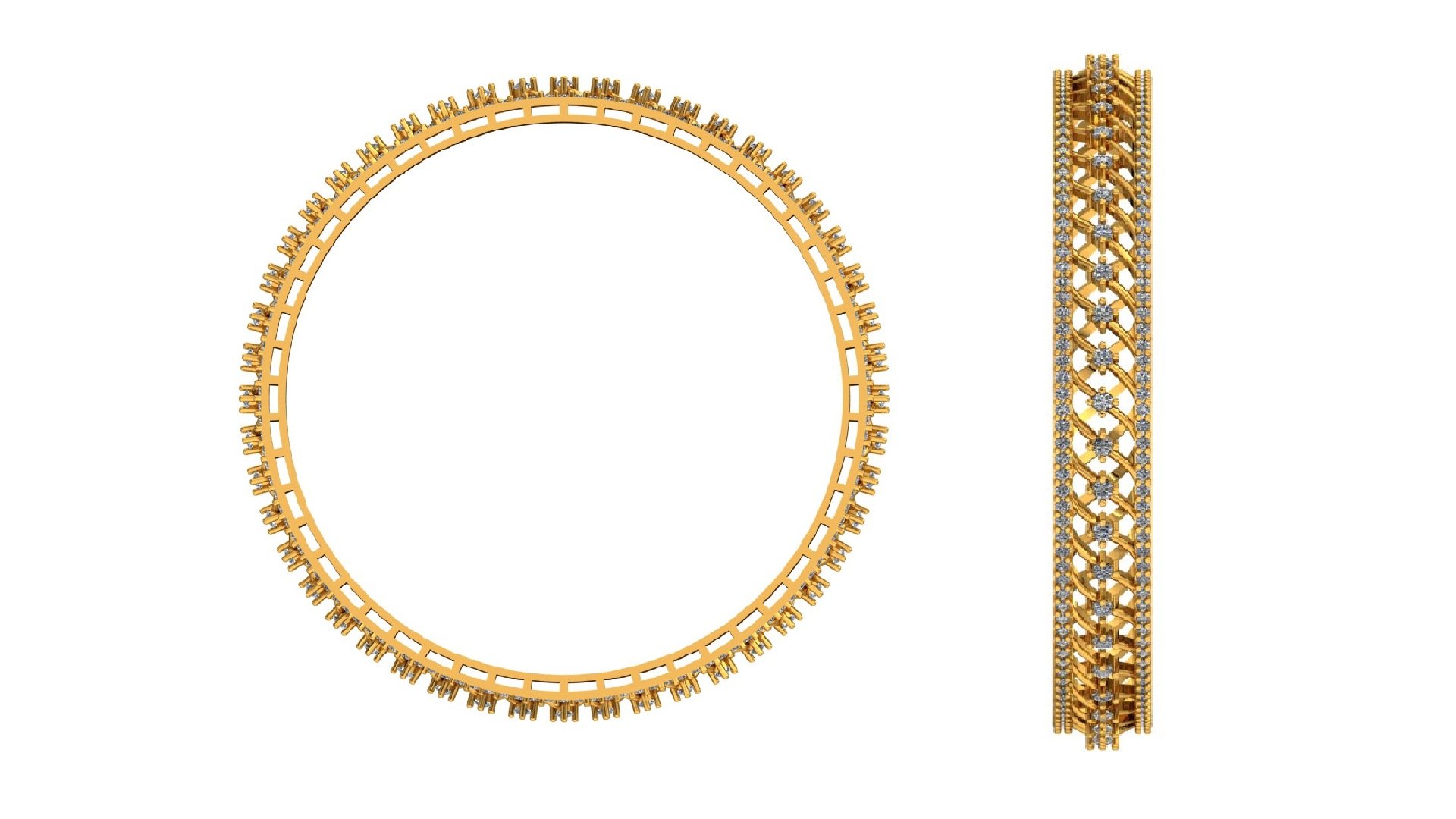 3D Diamond Jewellery Bangles Designs - TurboSquid 2023964