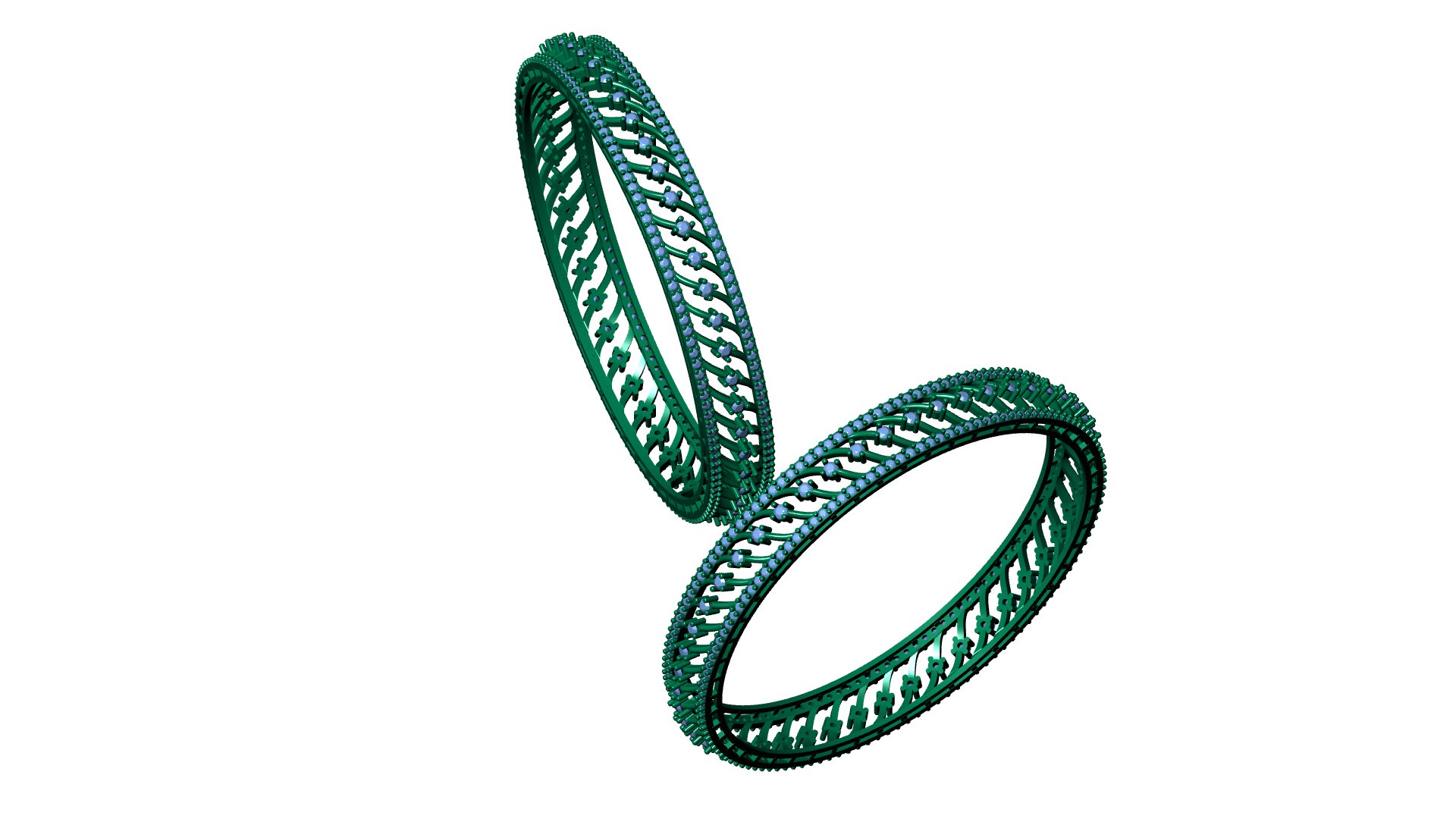 3D Diamond Jewellery Bangles Designs - TurboSquid 2023964