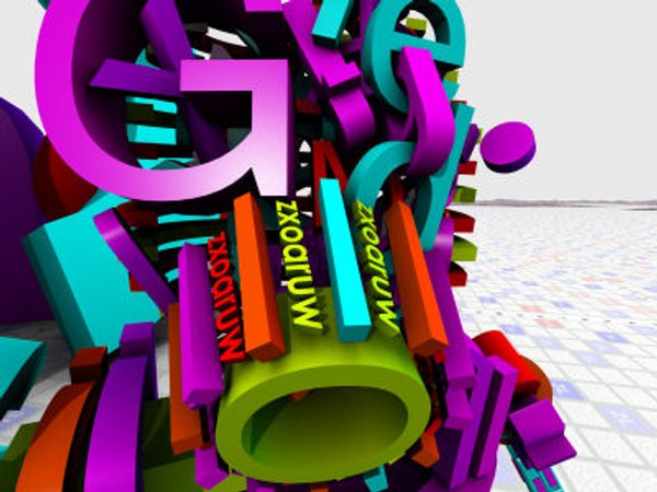 3d creature alphabet - rigged model