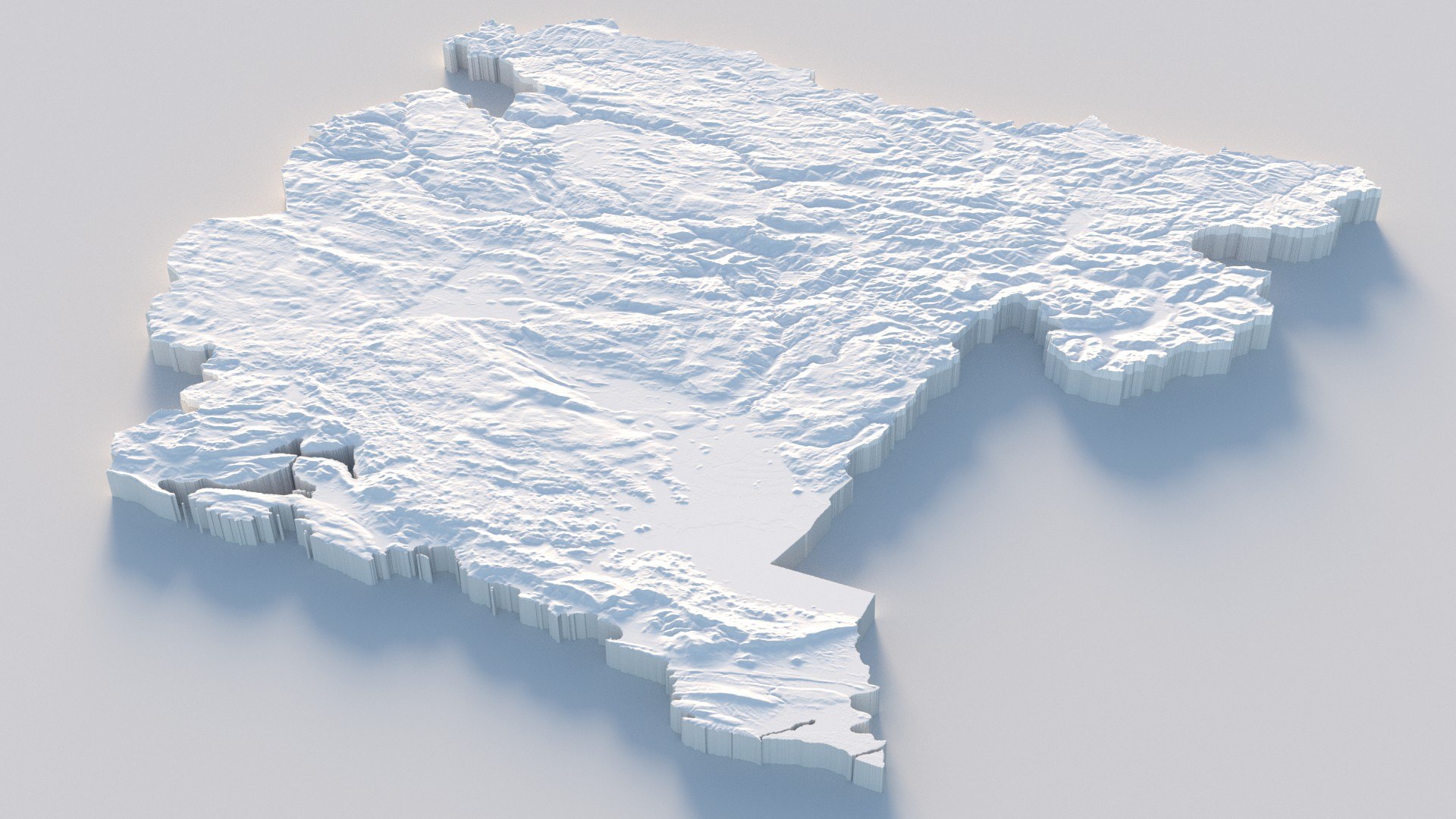 3D Montenegro Terrain Map Model - TurboSquid 2336534