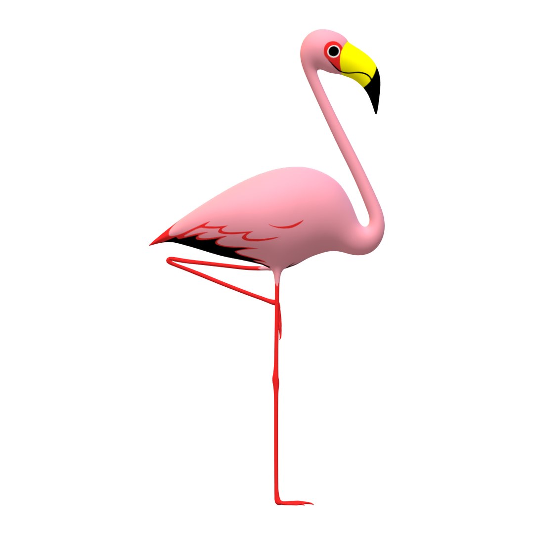 3D Flamingo Model - TurboSquid 2304380
