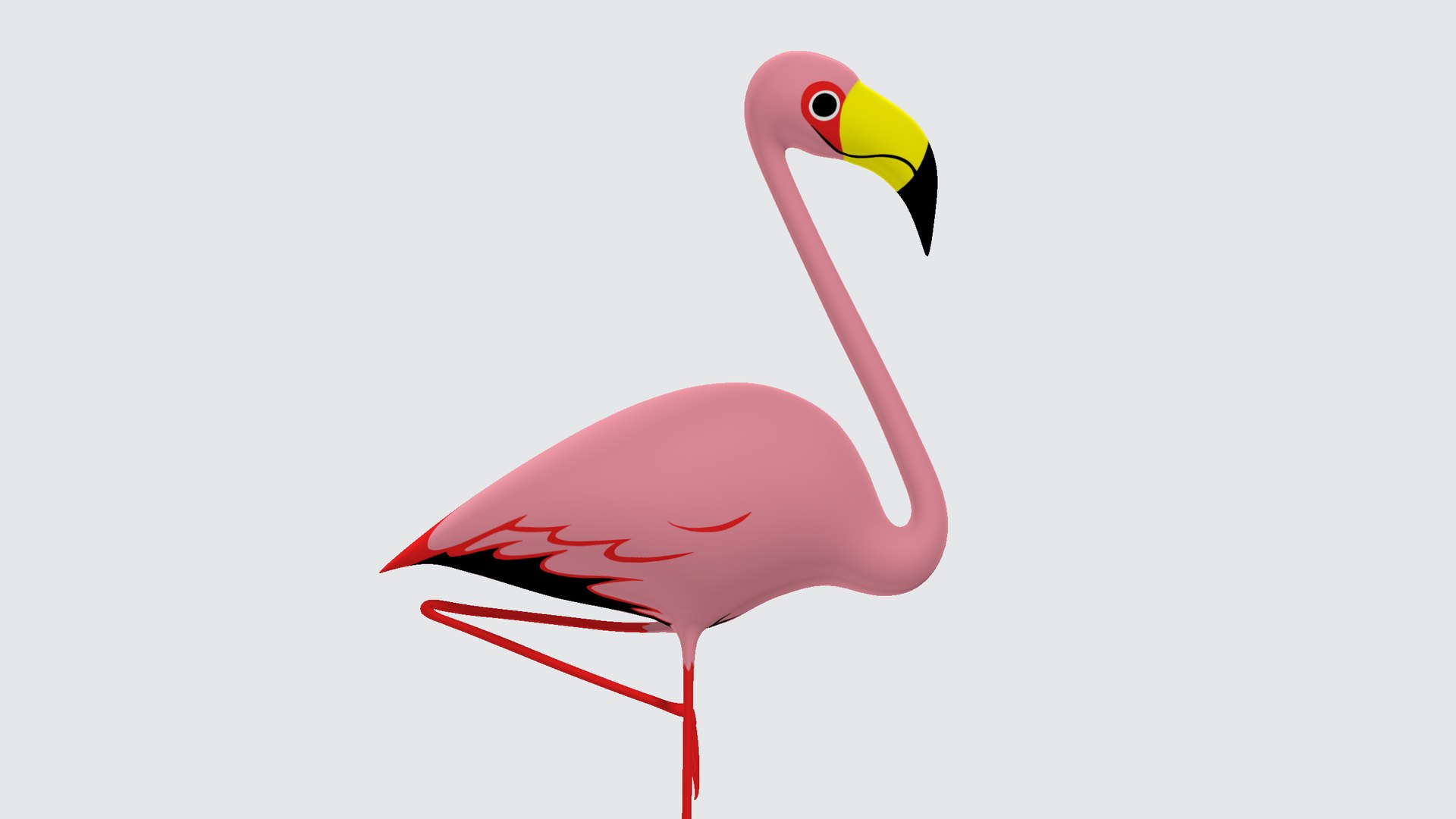 3D Flamingo Model - TurboSquid 2304380