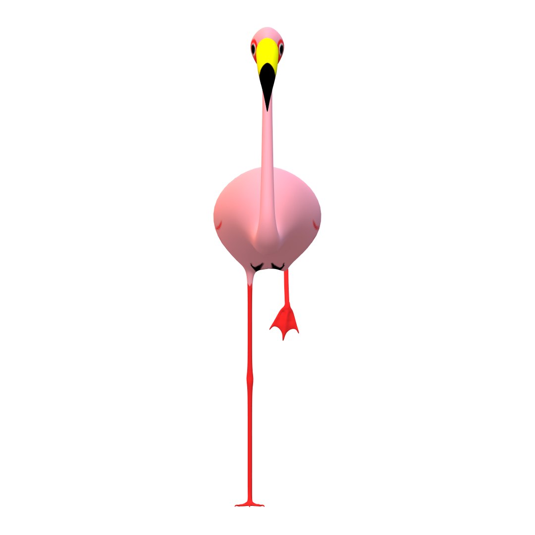 3D Flamingo Model - TurboSquid 2304380