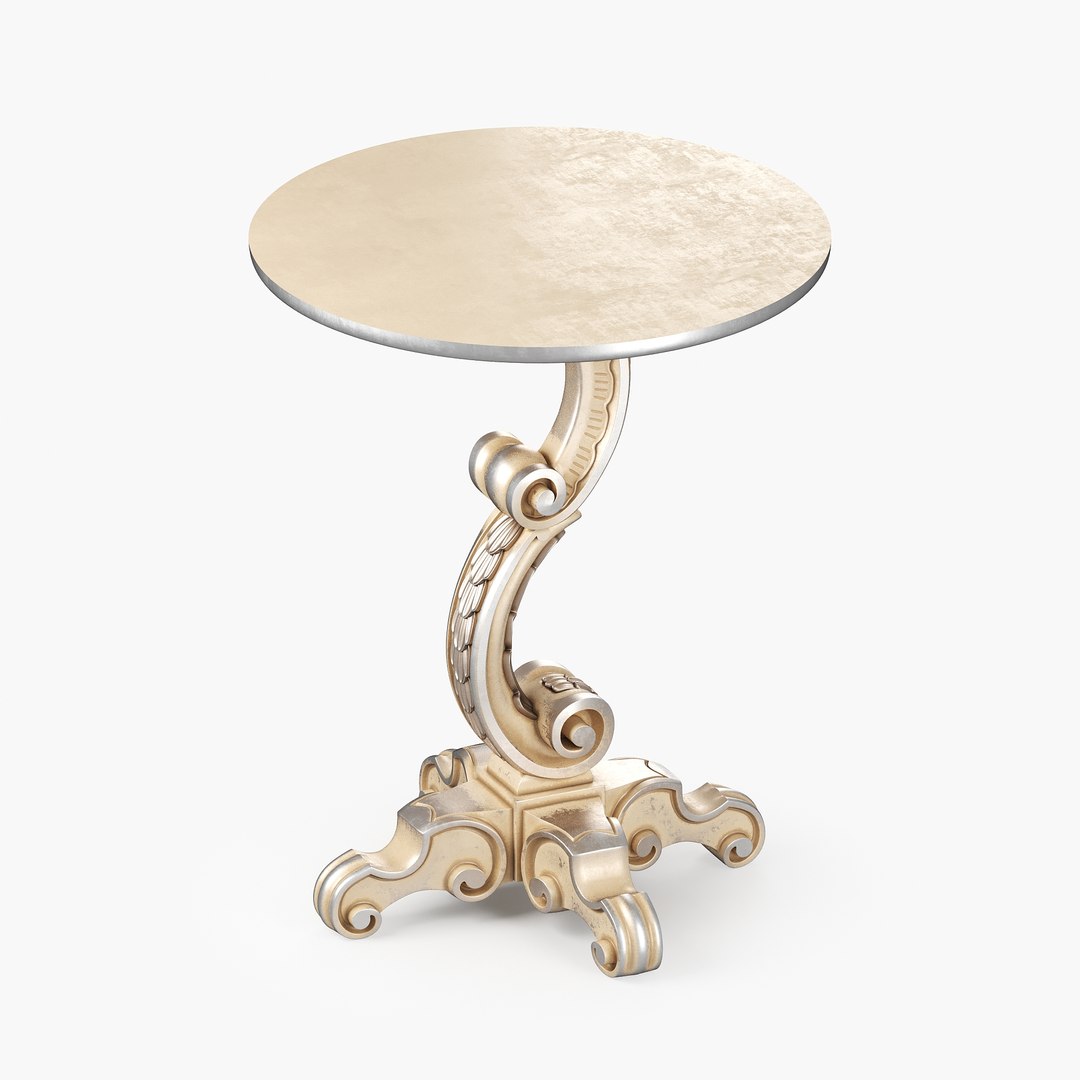 Round Table In Classic Style 3D Model - TurboSquid 1772887