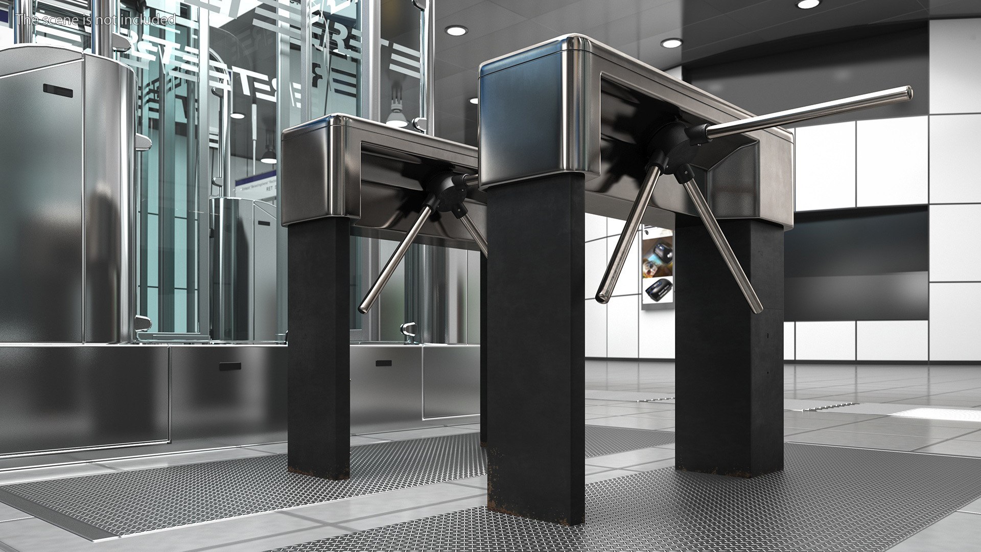 Turnstile Security Gate 3D Model - TurboSquid 2222821