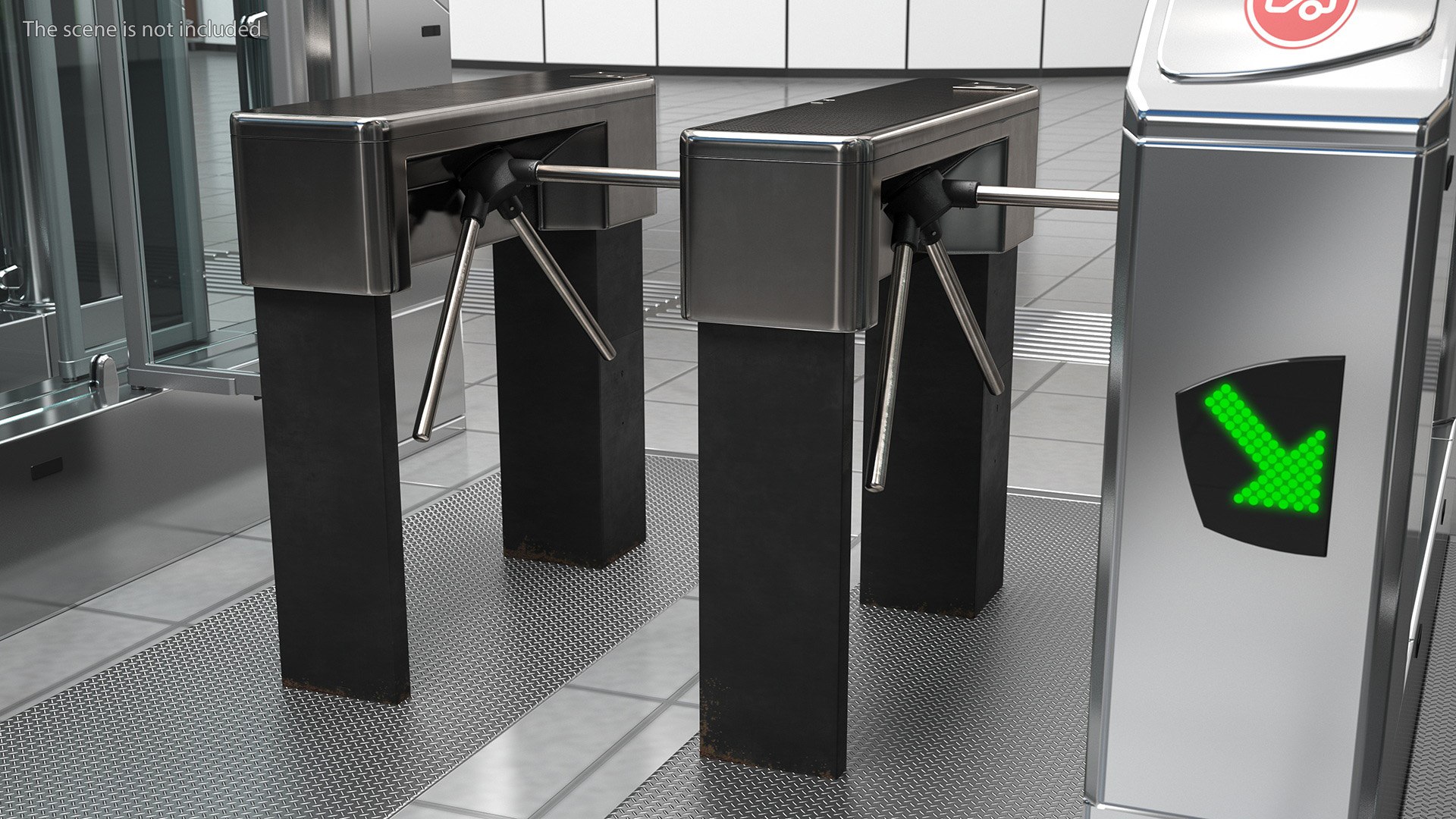 Turnstile Security Gate 3D Model - TurboSquid 2222821
