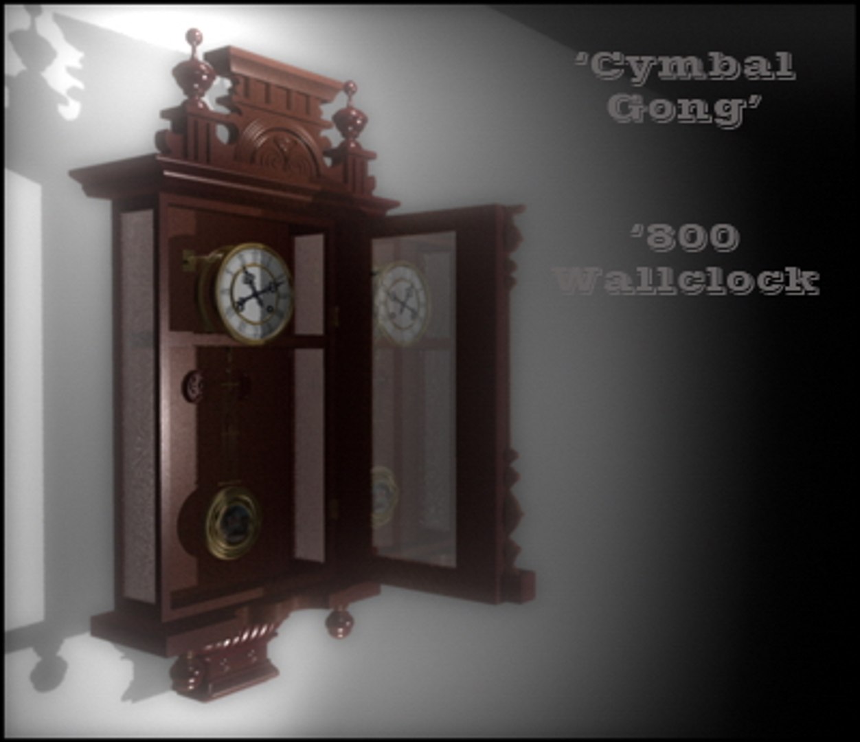 800 Wall Clock 3d Model