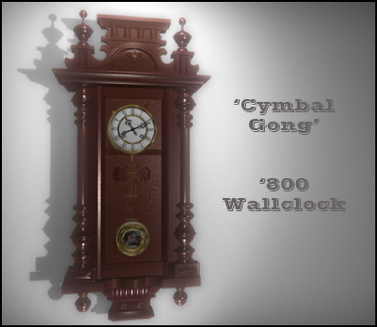 800 Wall Clock 3d Model