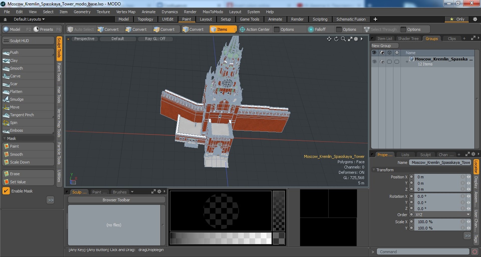 3D moscow kremlin spasskaya tower model - TurboSquid 1561124