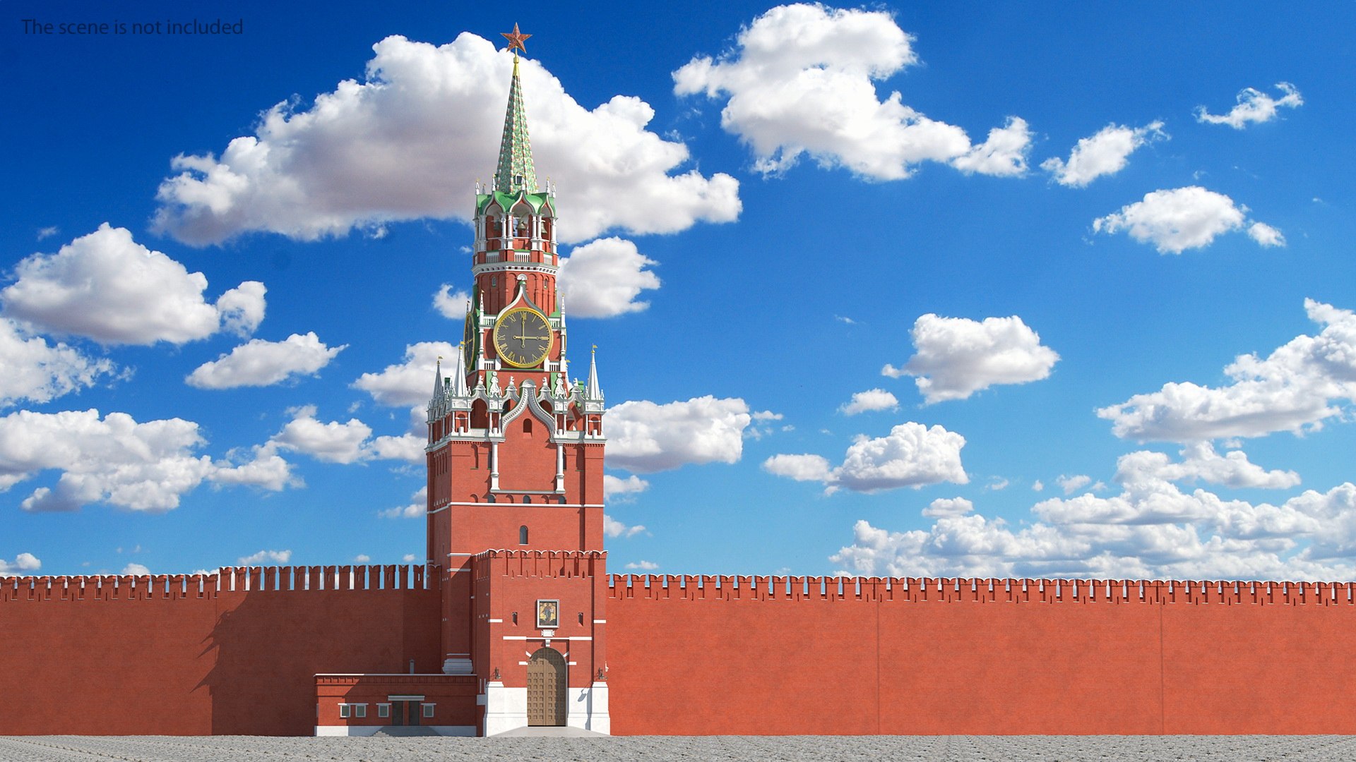 3D moscow kremlin spasskaya tower model - TurboSquid 1561124