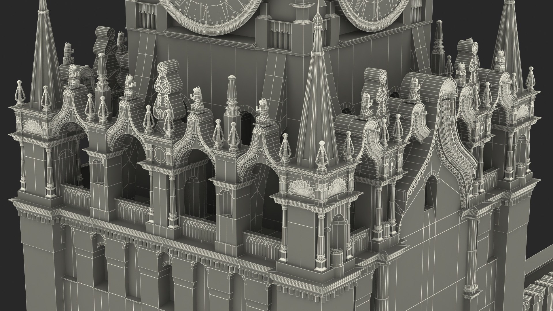 3D moscow kremlin spasskaya tower model - TurboSquid 1561124