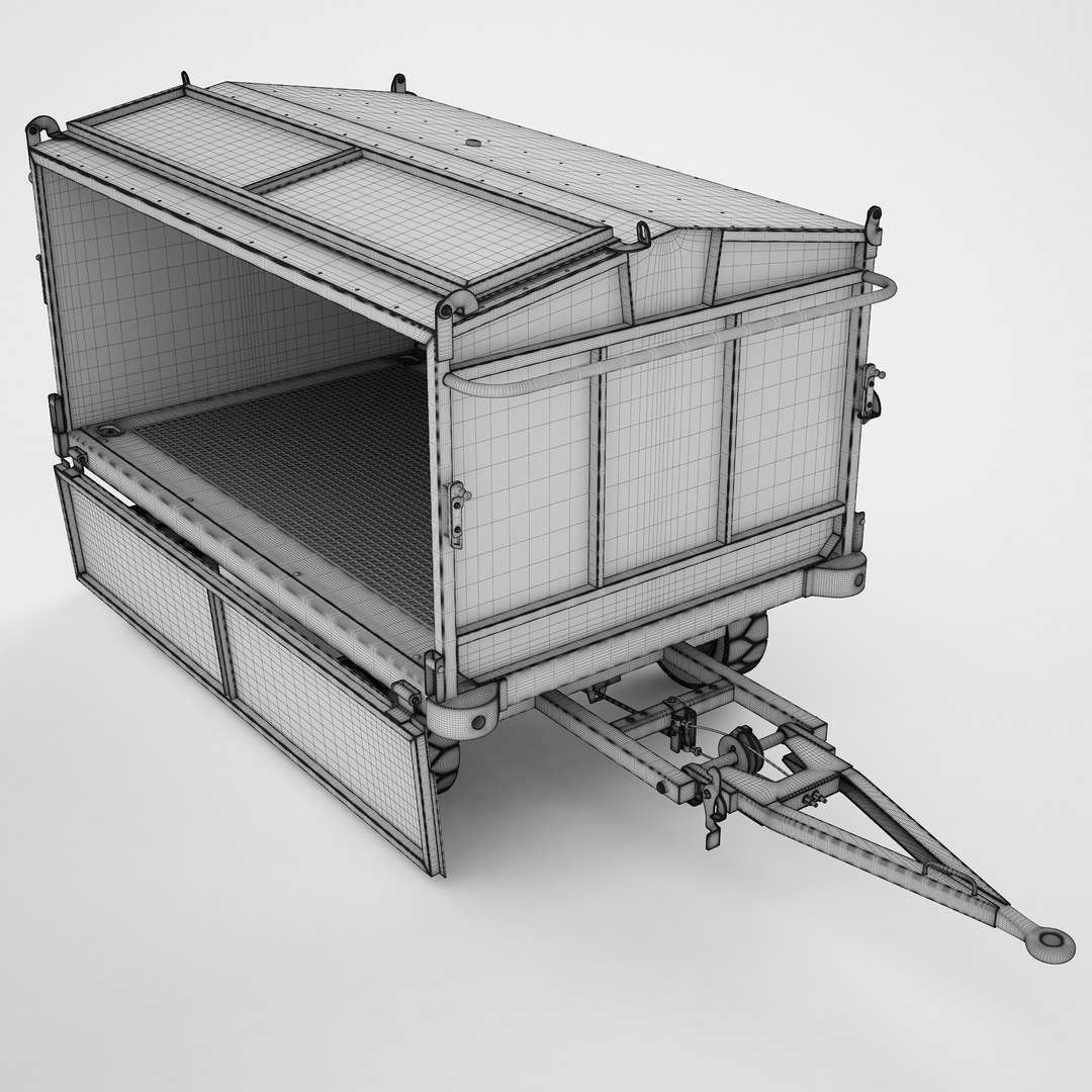 Airport Trailer 03 3D - TurboSquid 2221049